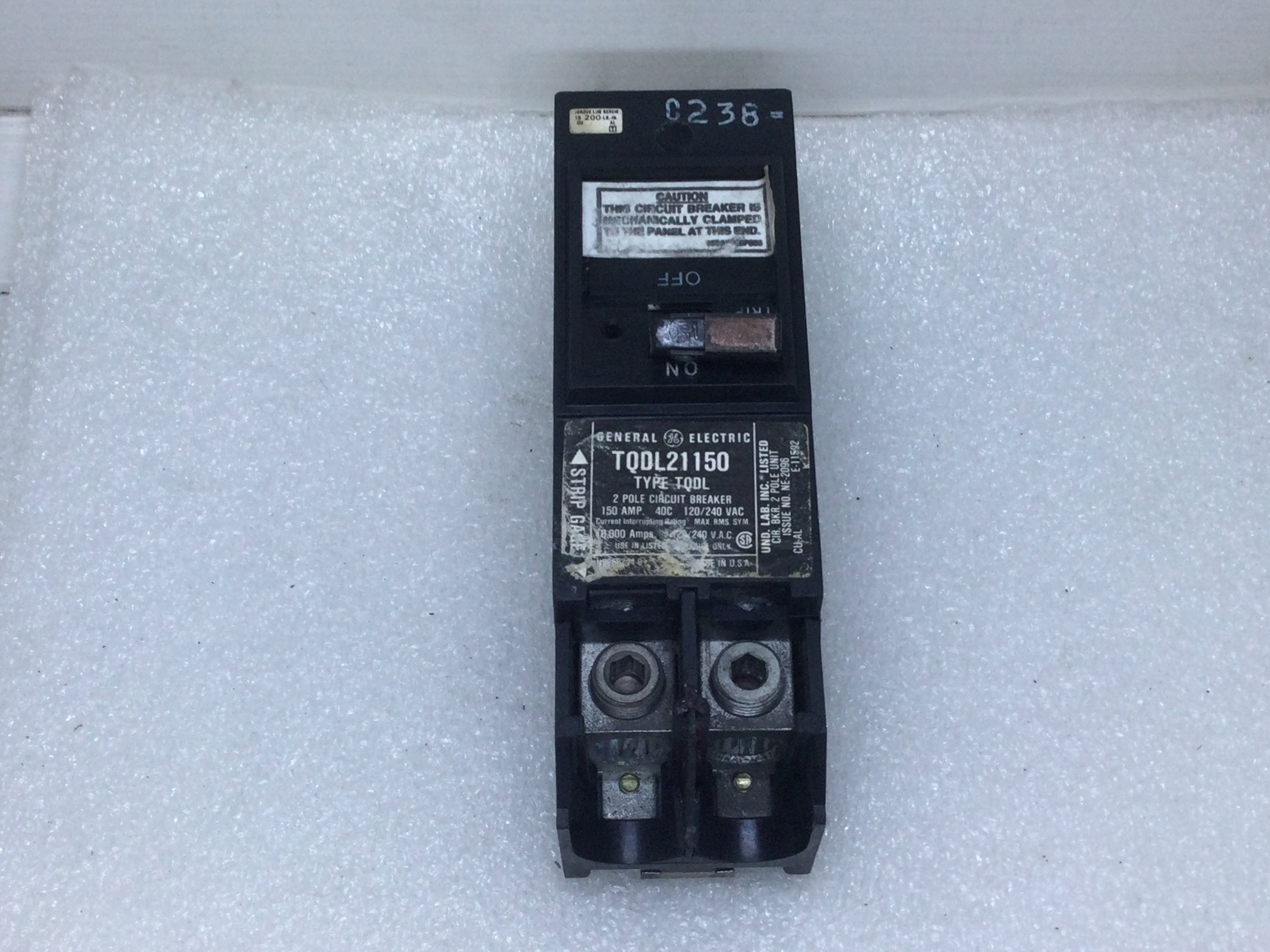 GE General Electric TQDL21150 150 Amp 2 Pole 240V Type TQDL Circuit Br