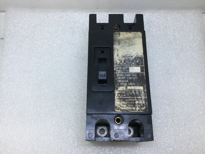 Cutler Hammer CC2150 Circuit Breaker 2 Pole 150 Amp 240v Eaton Type CC