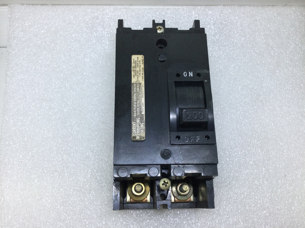 Square D Q2M-2200-MT 200 Amp 2 Pole 120/240vac Circuit Breaker Q2MT Q2