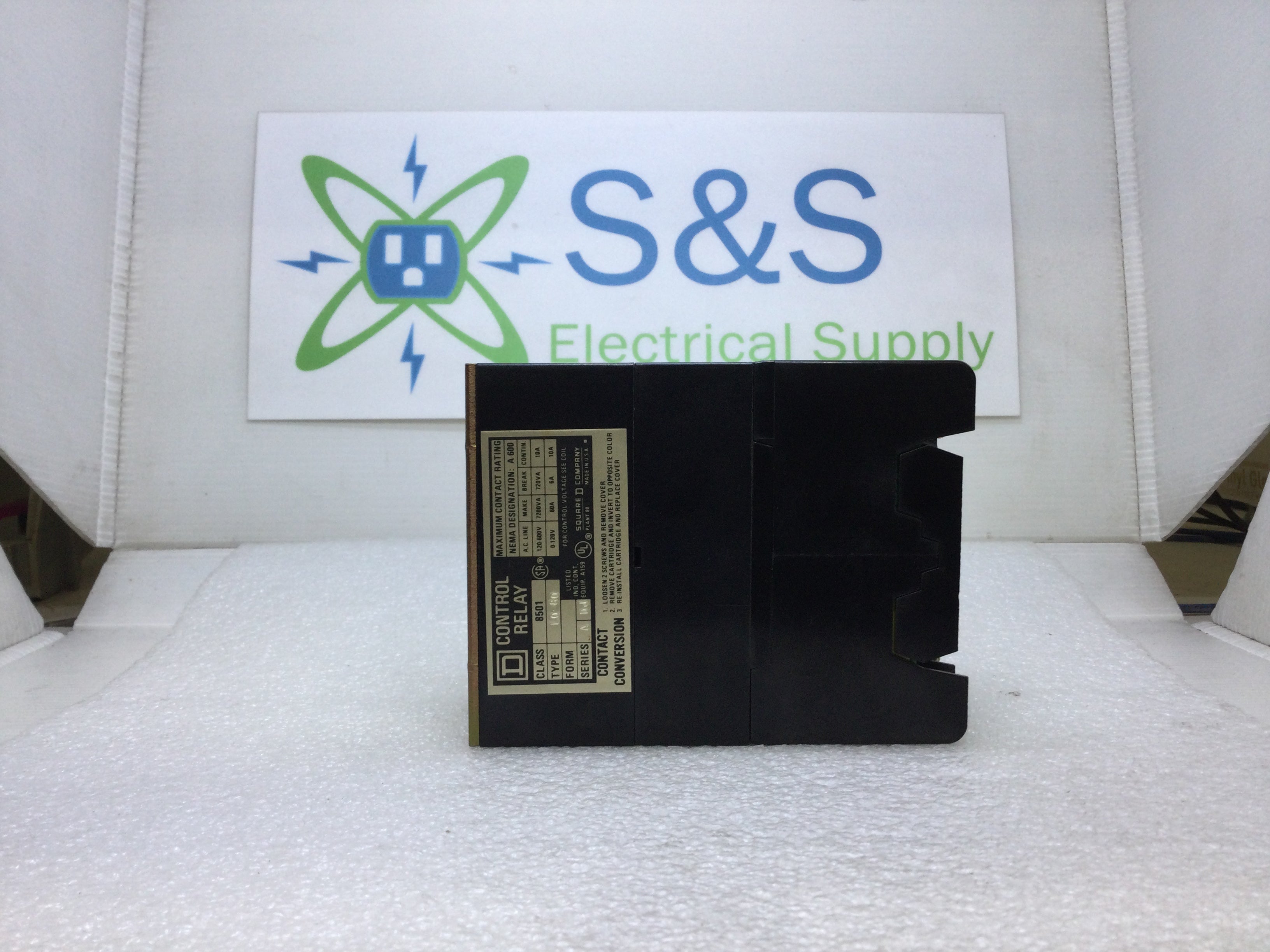 Square D 8501LO80ADJ Control Relay Type L Series A-DJ 8 Pole 120-600 V