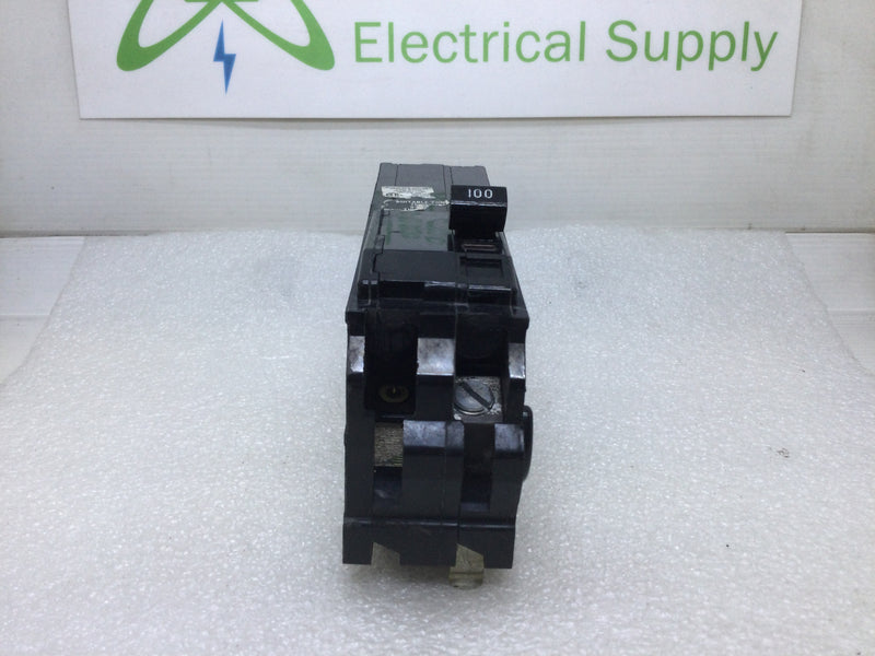 Square D Q12100TF 100 Amp 2 Pole 120/240v Type Q1TF Top Feed Circuit B