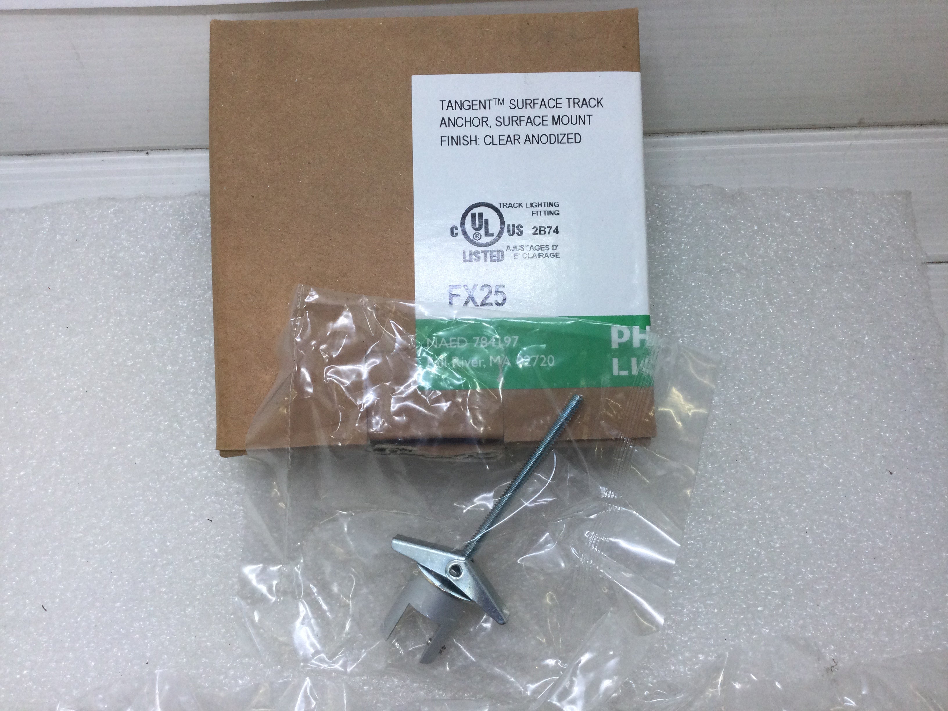 Philips Lightolier FX25 Tangent Surface Track Anchor 5-Pack