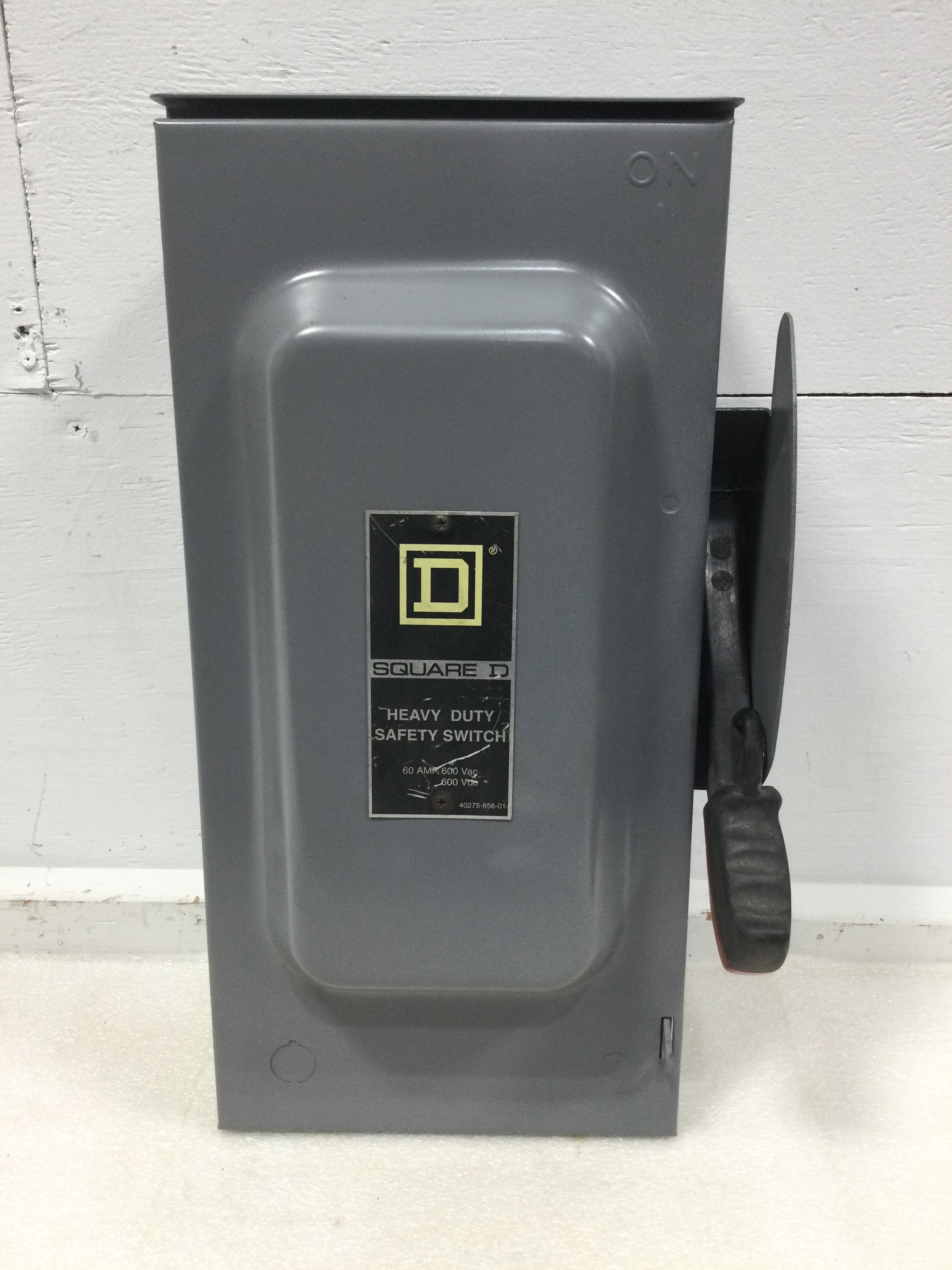 Square D Heavy Duty Safety Switch, 60 AMP, 600VAC, 600 VDC NEMA 3R, 40