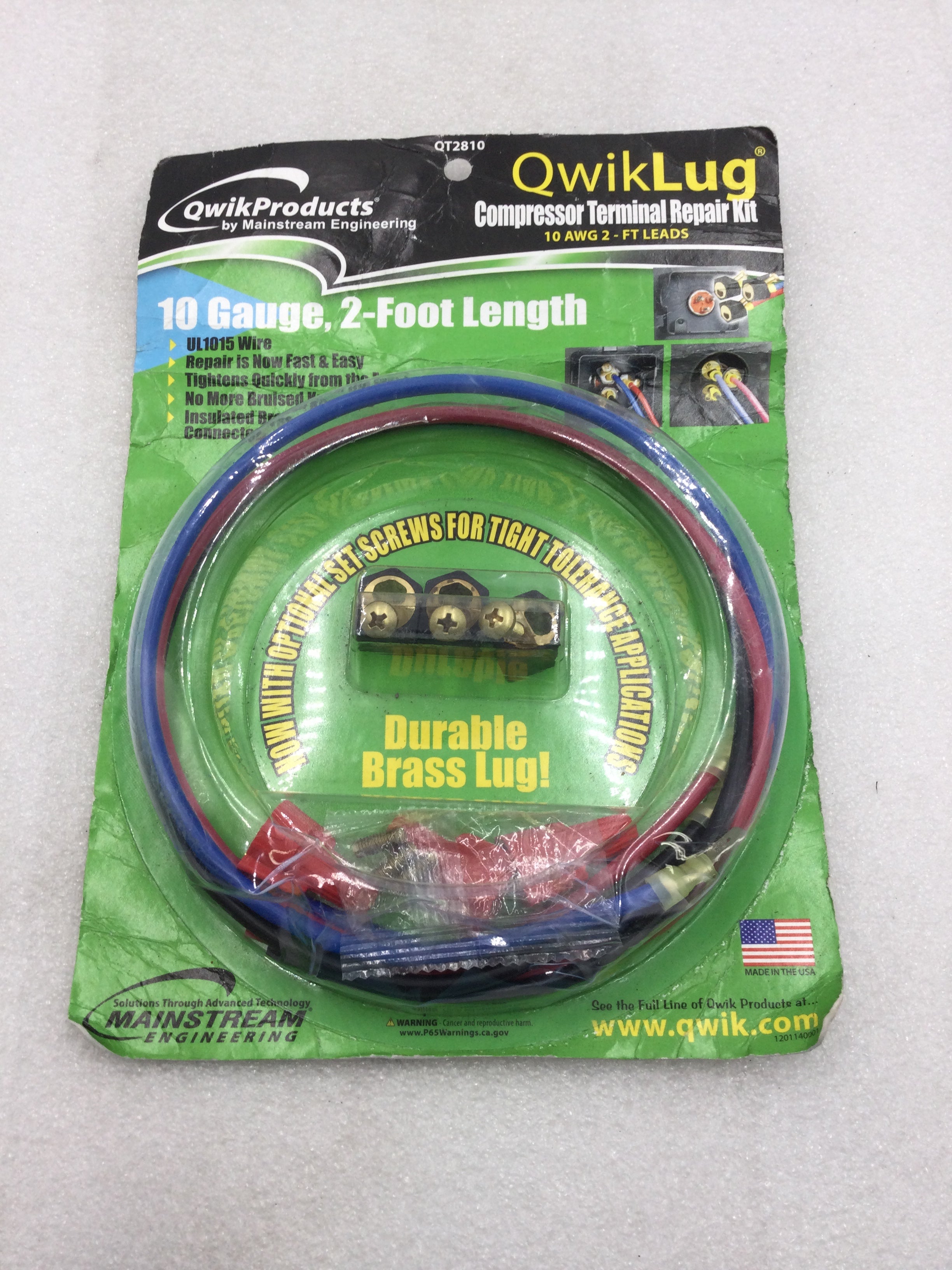 QwikProducts/Mainstream QT2810 Compressor Terminal Repair Kit 10 Gauge