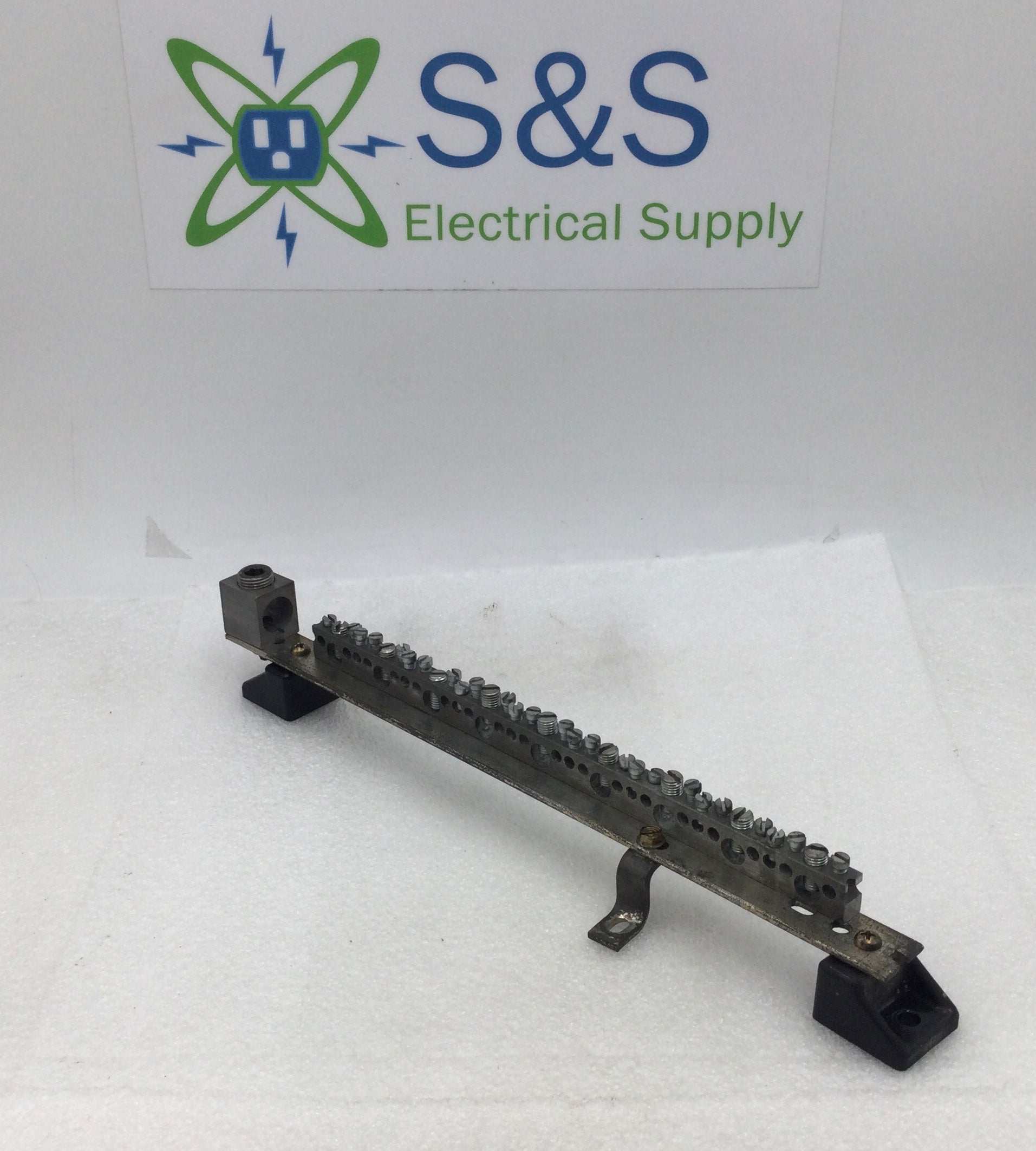Zinsco 35 Position 4-14 AWG Neutral Isolated Grounding Bar 14" x 2 3/8