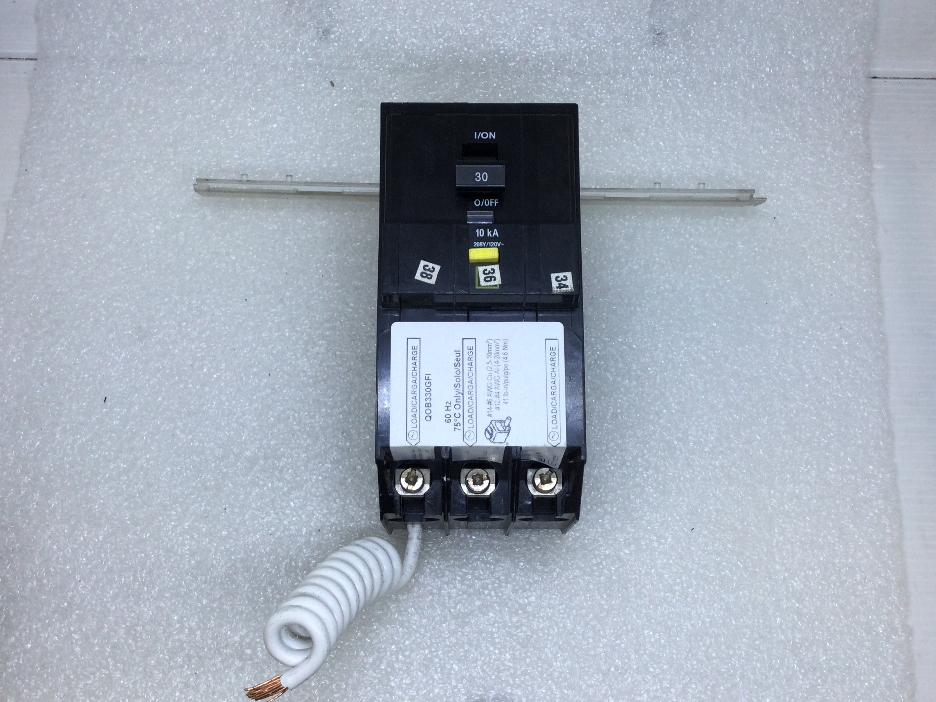 Square-D QOB330GFI 30 Amp 3 Pole GFI Circuit Breaker