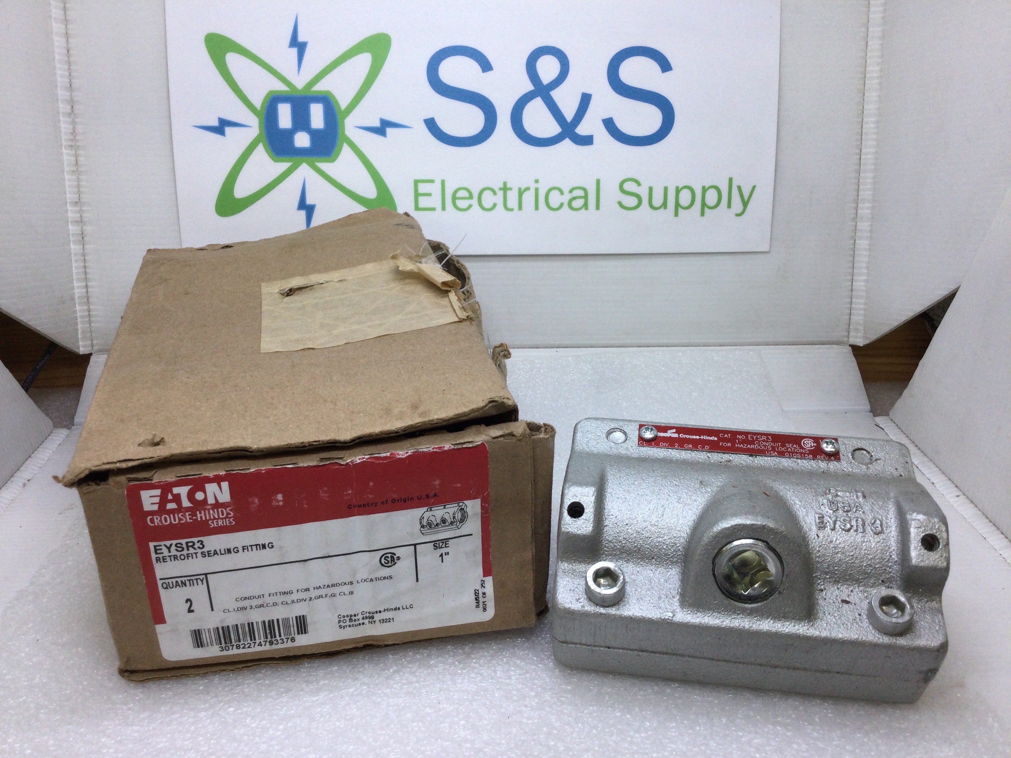 Eaton/Cooper Crouse-Hinds Series EYSR3 Retrofit Sealing Fitting 1" Con
