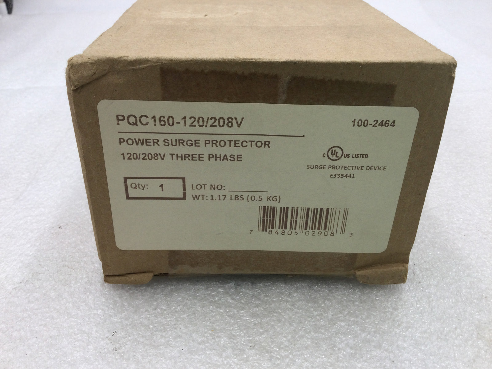 PQ Protection PQC160-120/208V 3 Phase Surge Protection Device 5" x 3 1