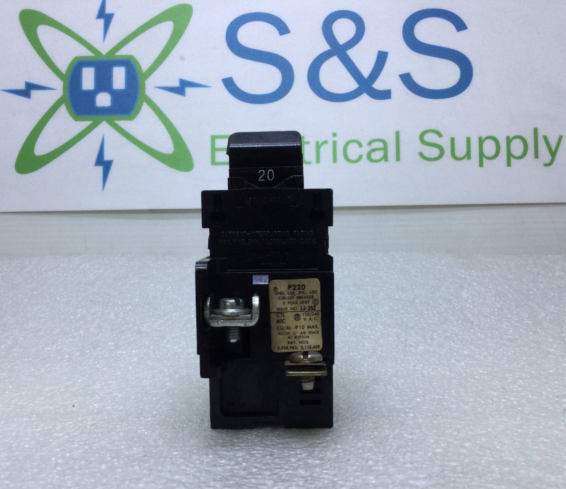 ITE/Pushmatic Bulldog P220/31220 20 Amp 2-Pole 120/240V Circuit Breake