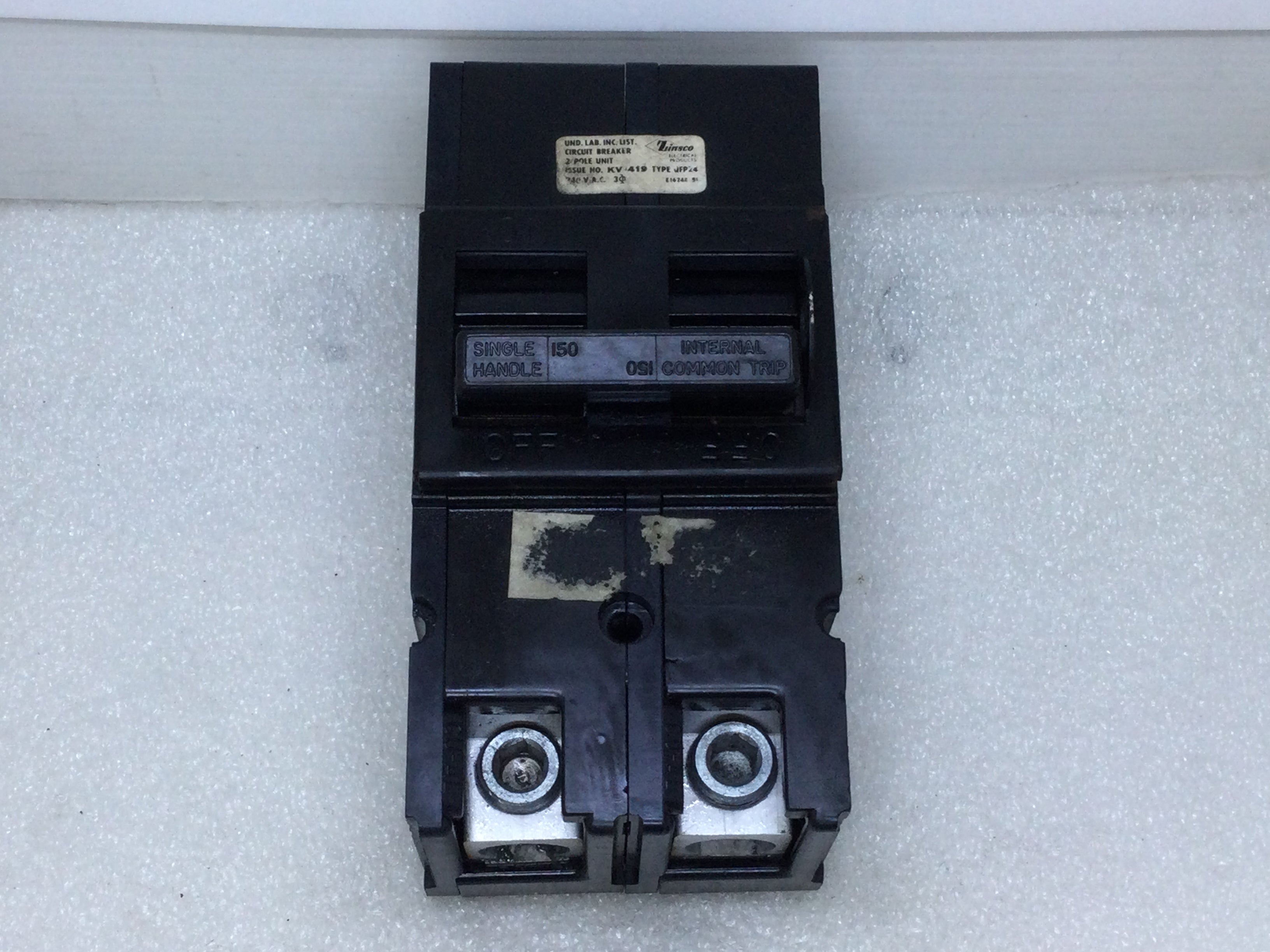 Zinsco QFP24/QFP2150 150 Amp 2 Pole 240V Circuit Breaker