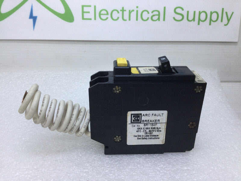 Eaton/Cutler-Hammer BR115AF Type BRAF 1 Pole 15 Amp 120v AFCI Protecte