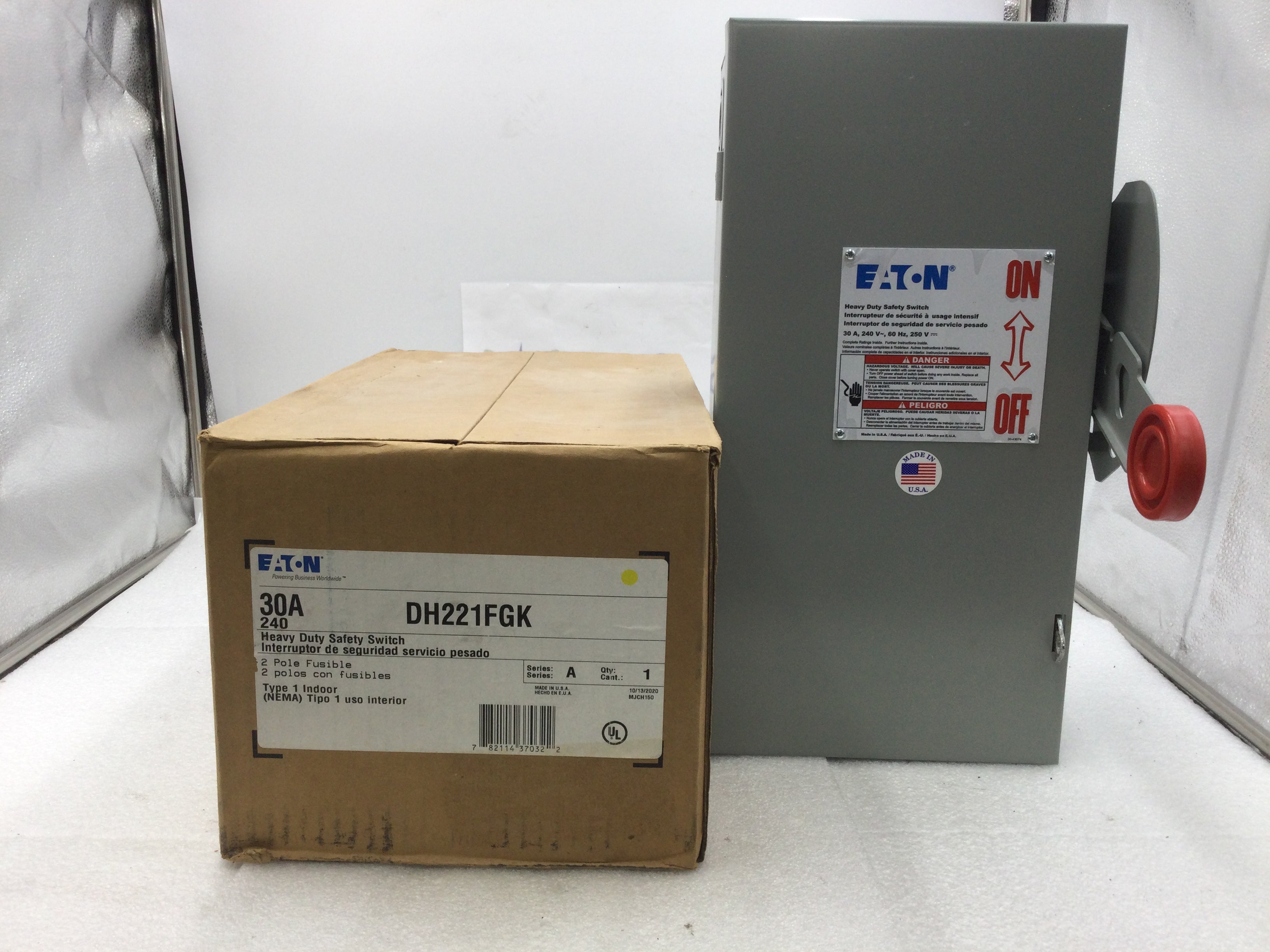 Eaton DH221FGK 30 Amp 240V 2 Pole Type 1 Indoor Safety Switch