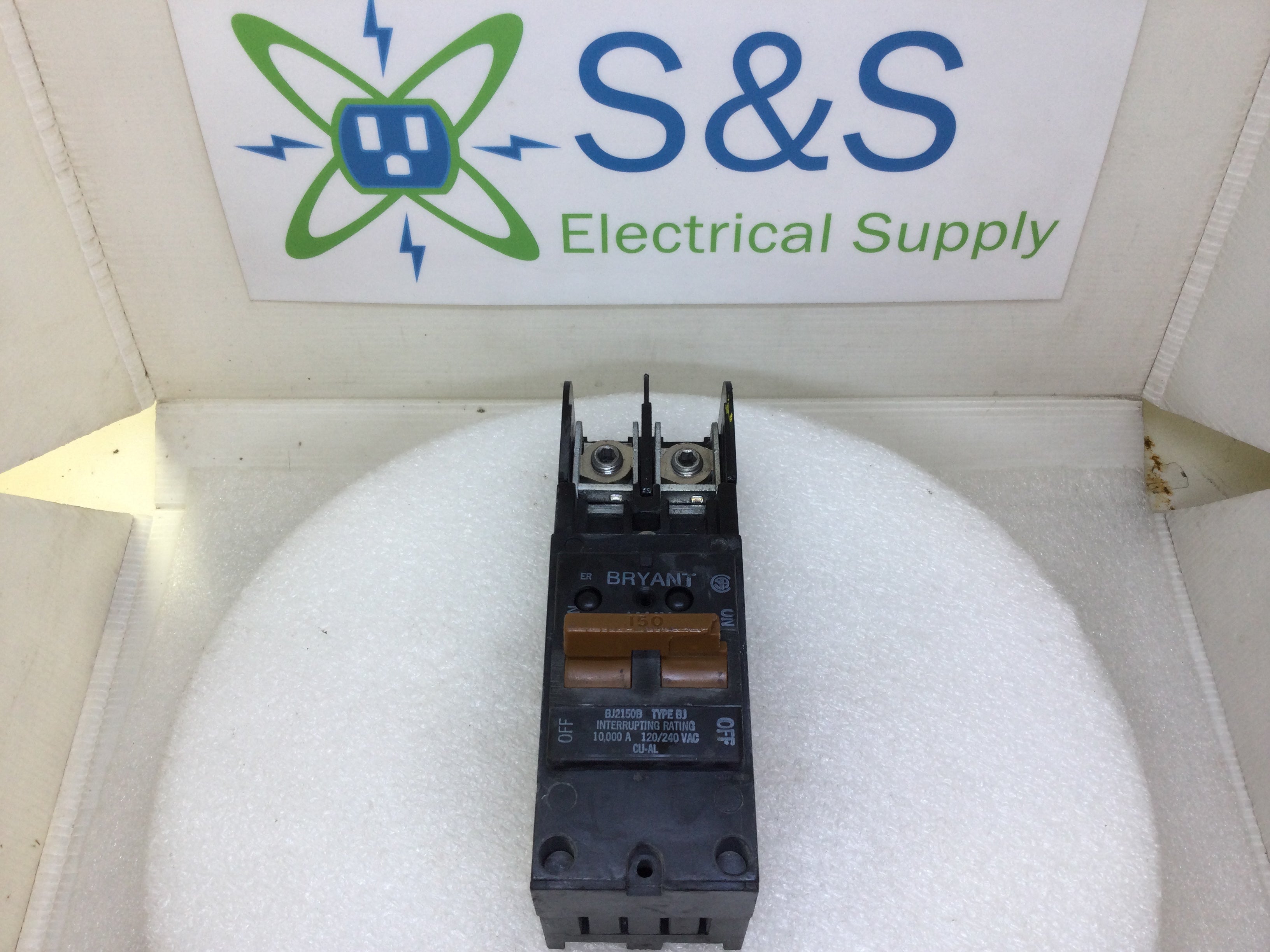 Bryant BJ2150B 150 Amp 2 Pole 120/240v Type BJ Main Breaker -Chipped H