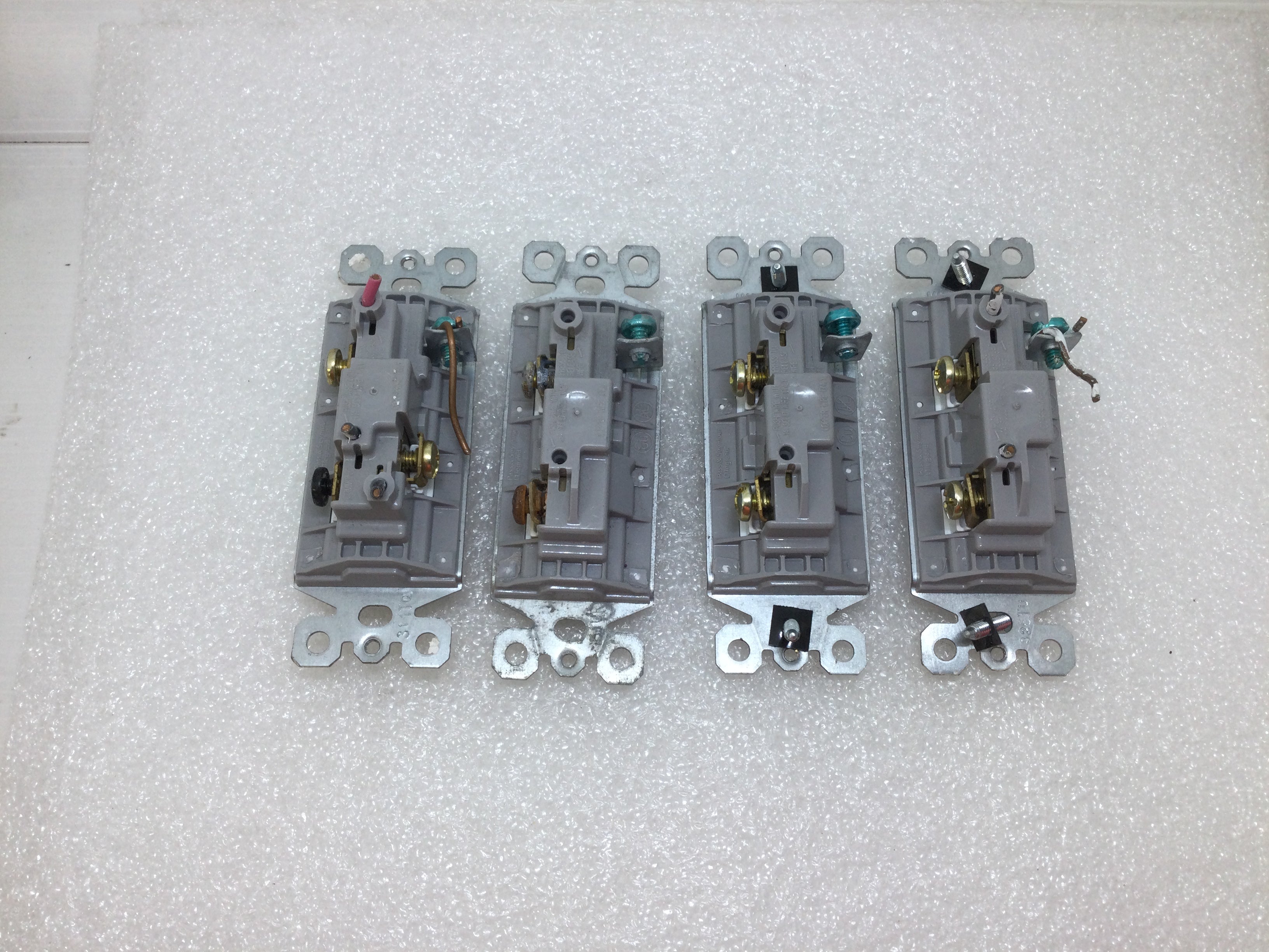 Lot of 5 Legrand Radiant 15 Amp Rocker Wall Switch Lights