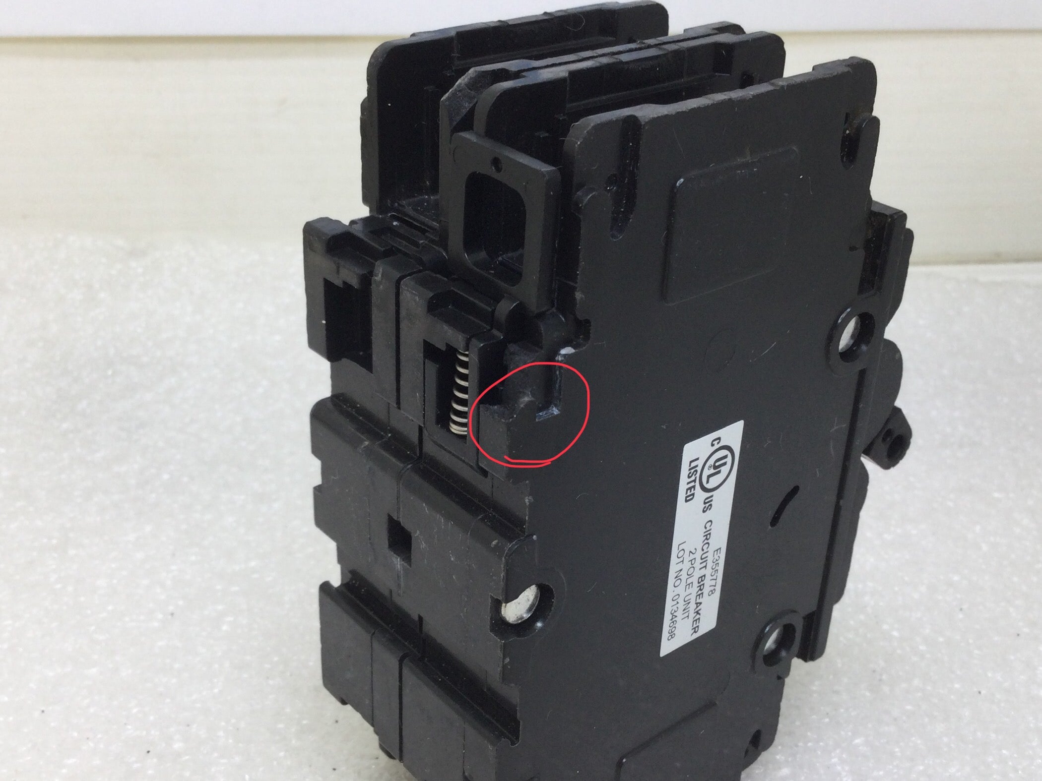 Zettler-Controls UEB1-70302BQDx 30 Amp 2 Pole 240V Breaker - Cosmetic