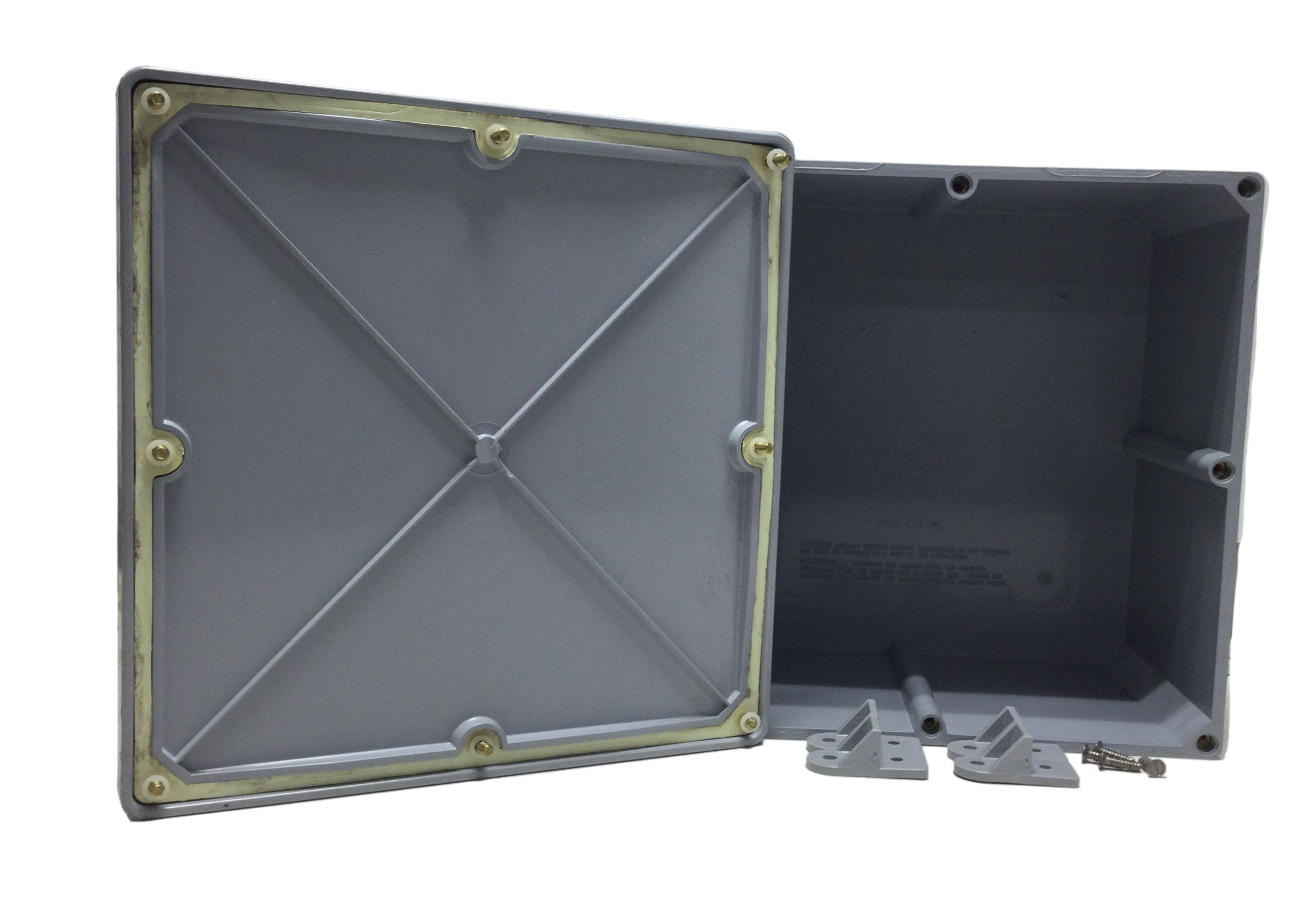 Kraloy/Scepter JB12128 12"x12"x8" PVC Junction Box Drip Tight, Rain Ti