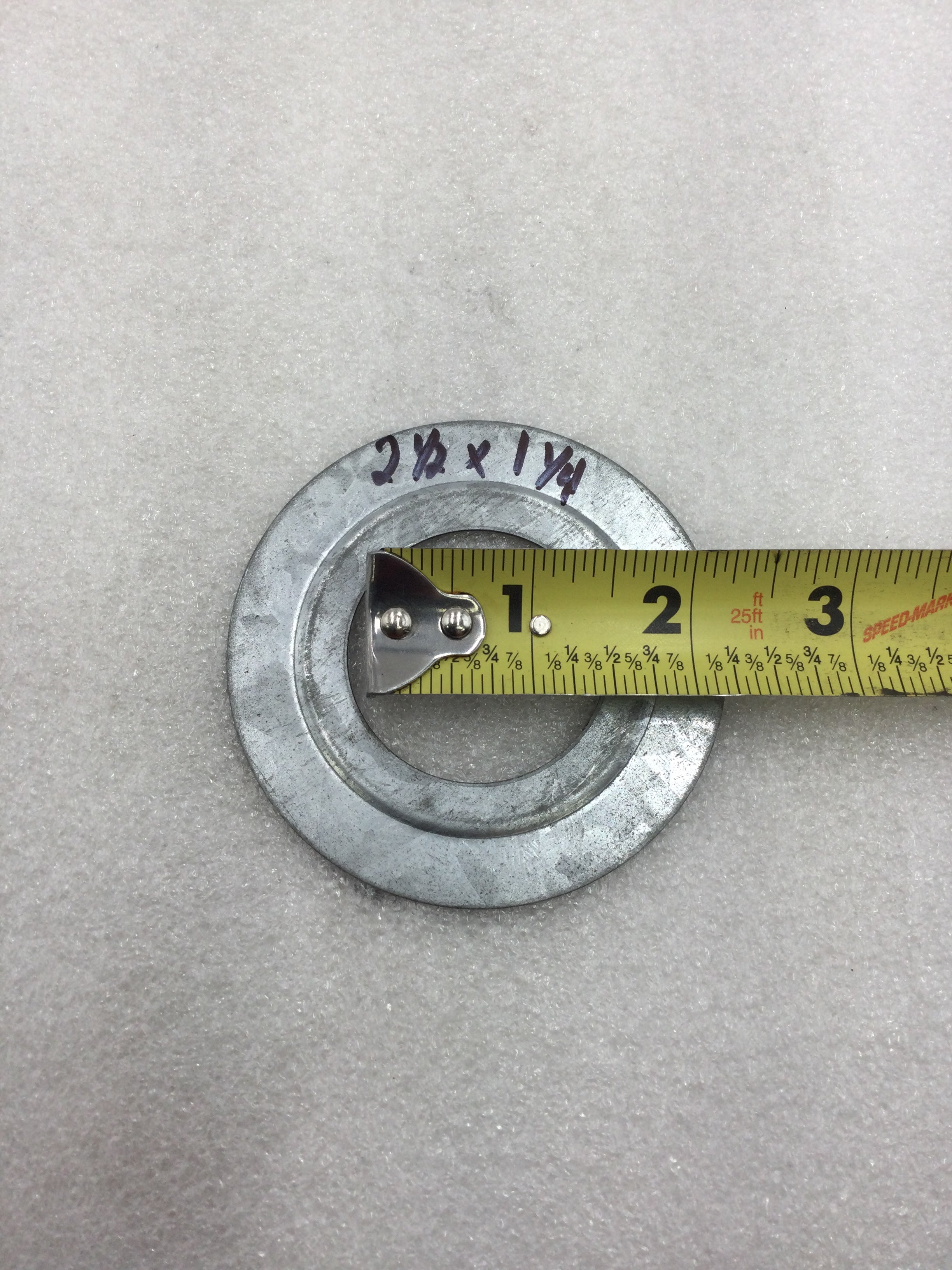 (Lot Of 2) 3-1/2" To 3" Galvanized Steel Conduit Reducing Washer (Wash