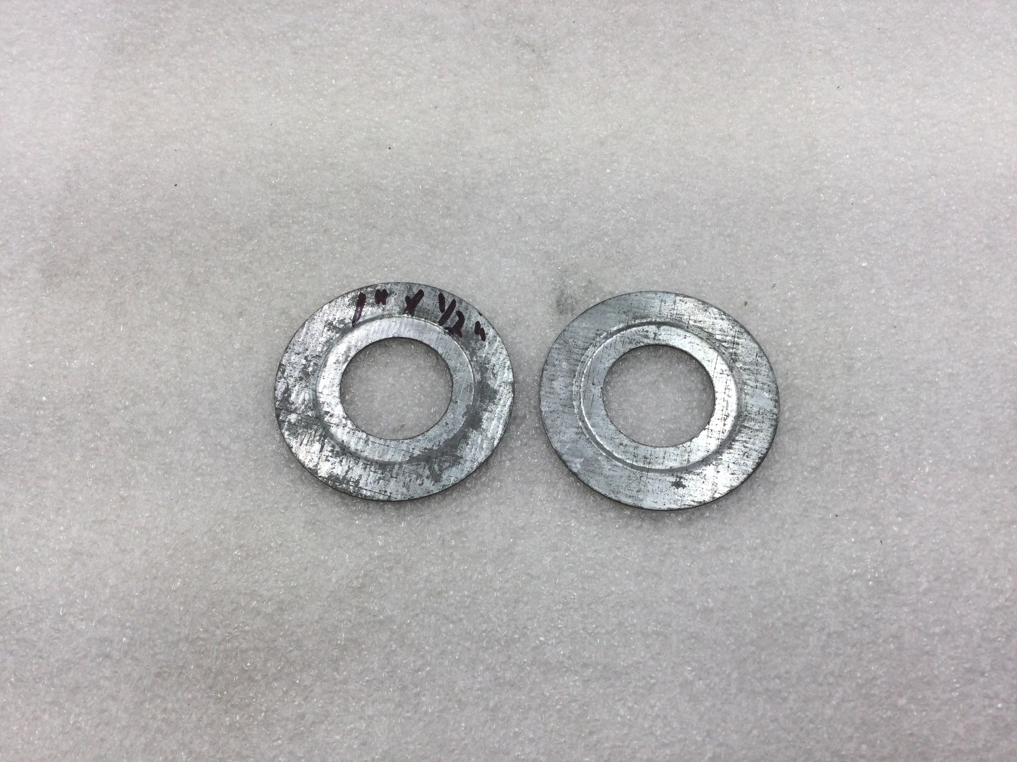 (Lot Of 2) 1" To 1/2" Galvanized Steel Conduit Reducing Washer (Washer
