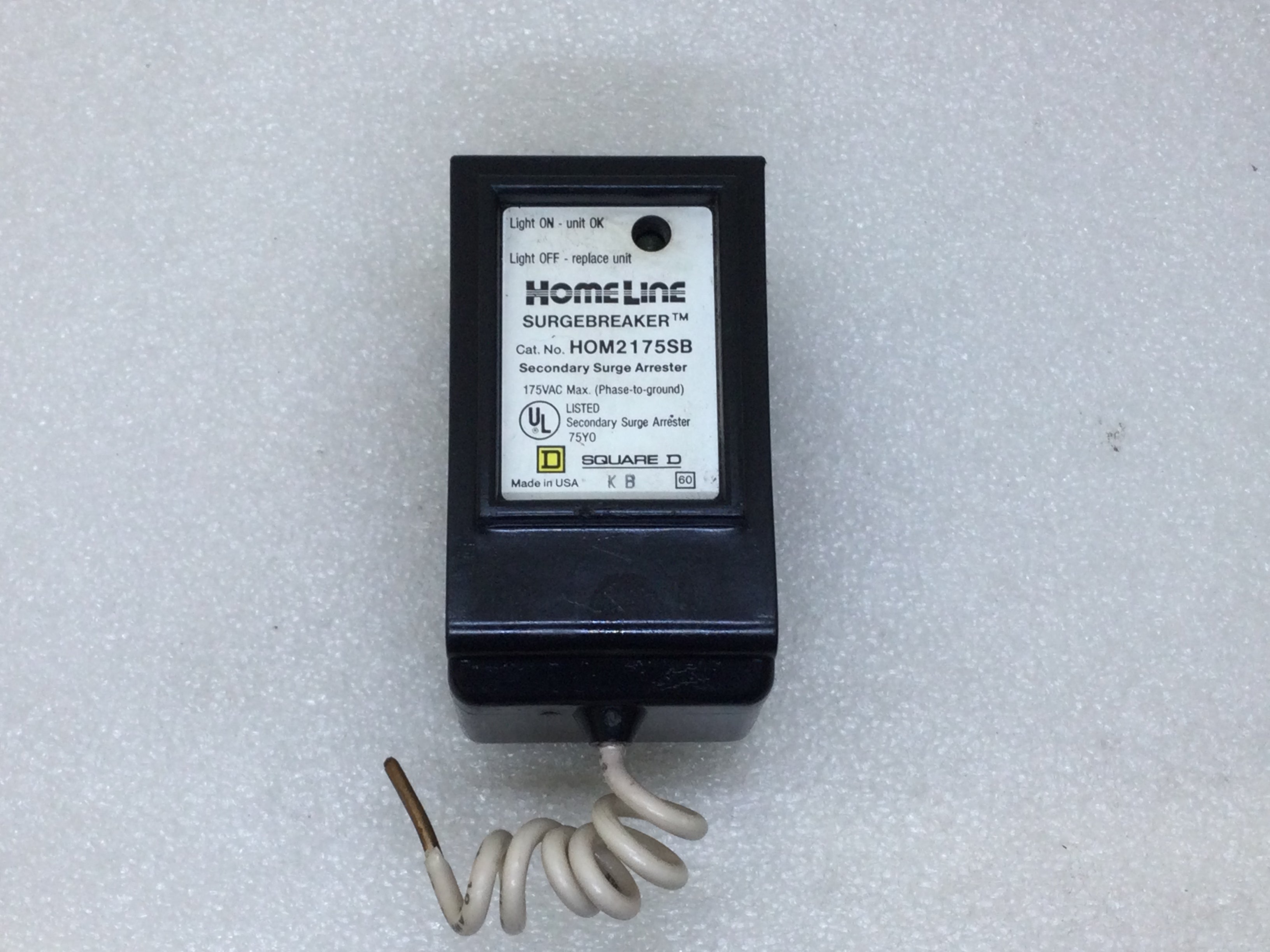 Square D/Homeline HOM2175SB Surgebreaker Secondary Surge Arrester 150