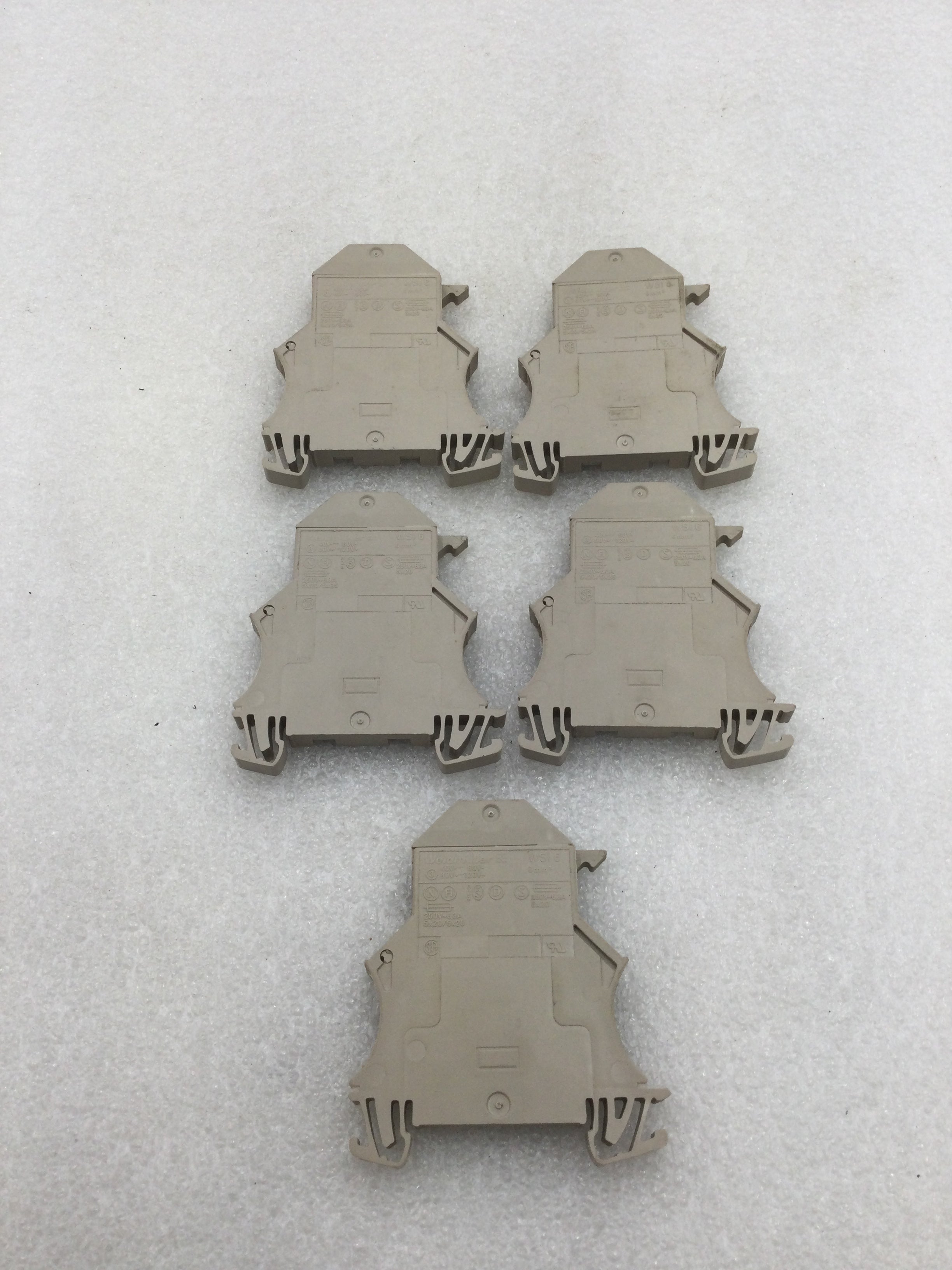 Lot of 5 Weidmuller WSI 6 /LD 40-120 VAC Fused Circuit Protection Term