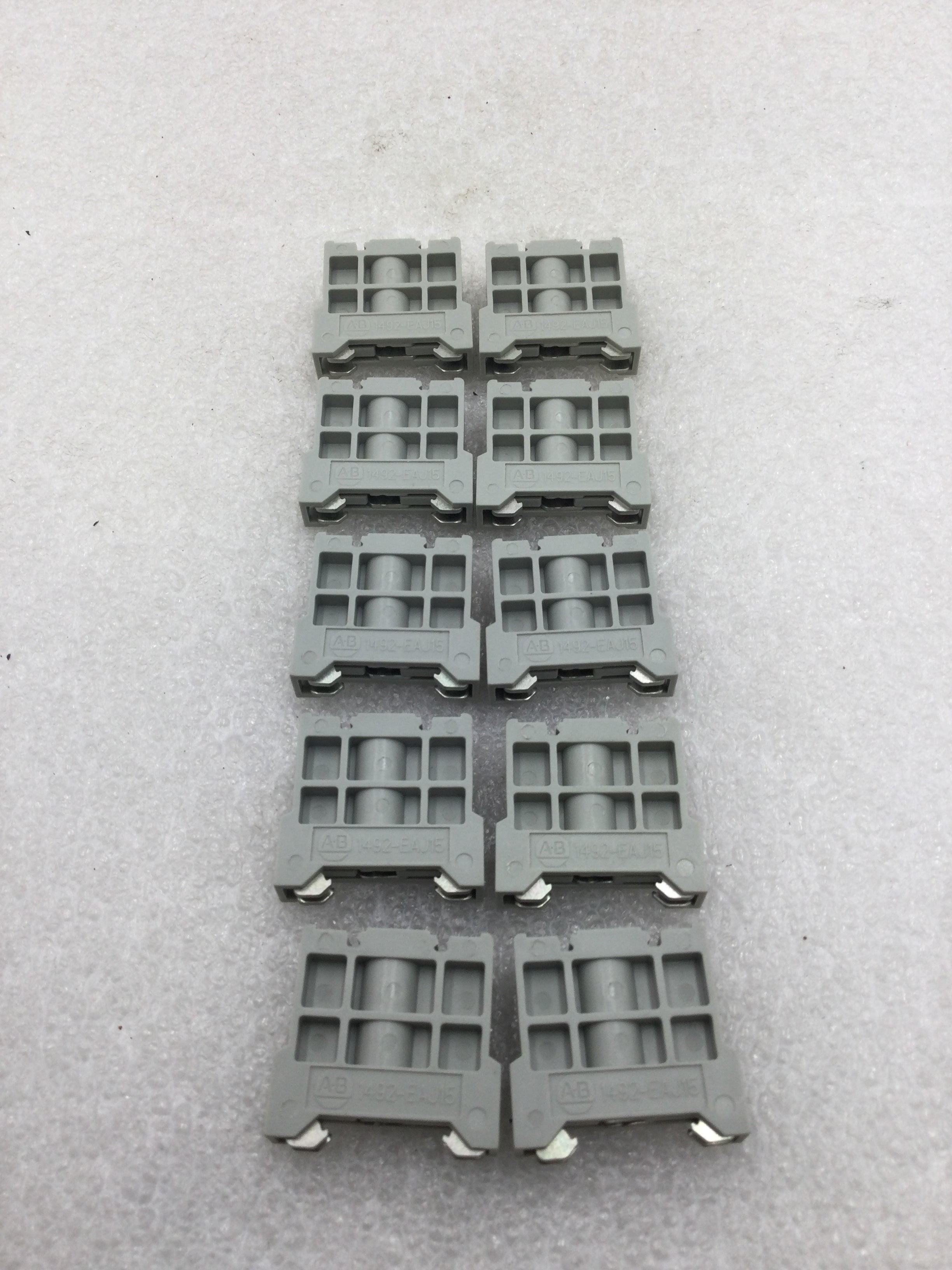 Allen-Bradley 1492-EAJ15 Gray Terminal Block End Anchor - Lot of 10