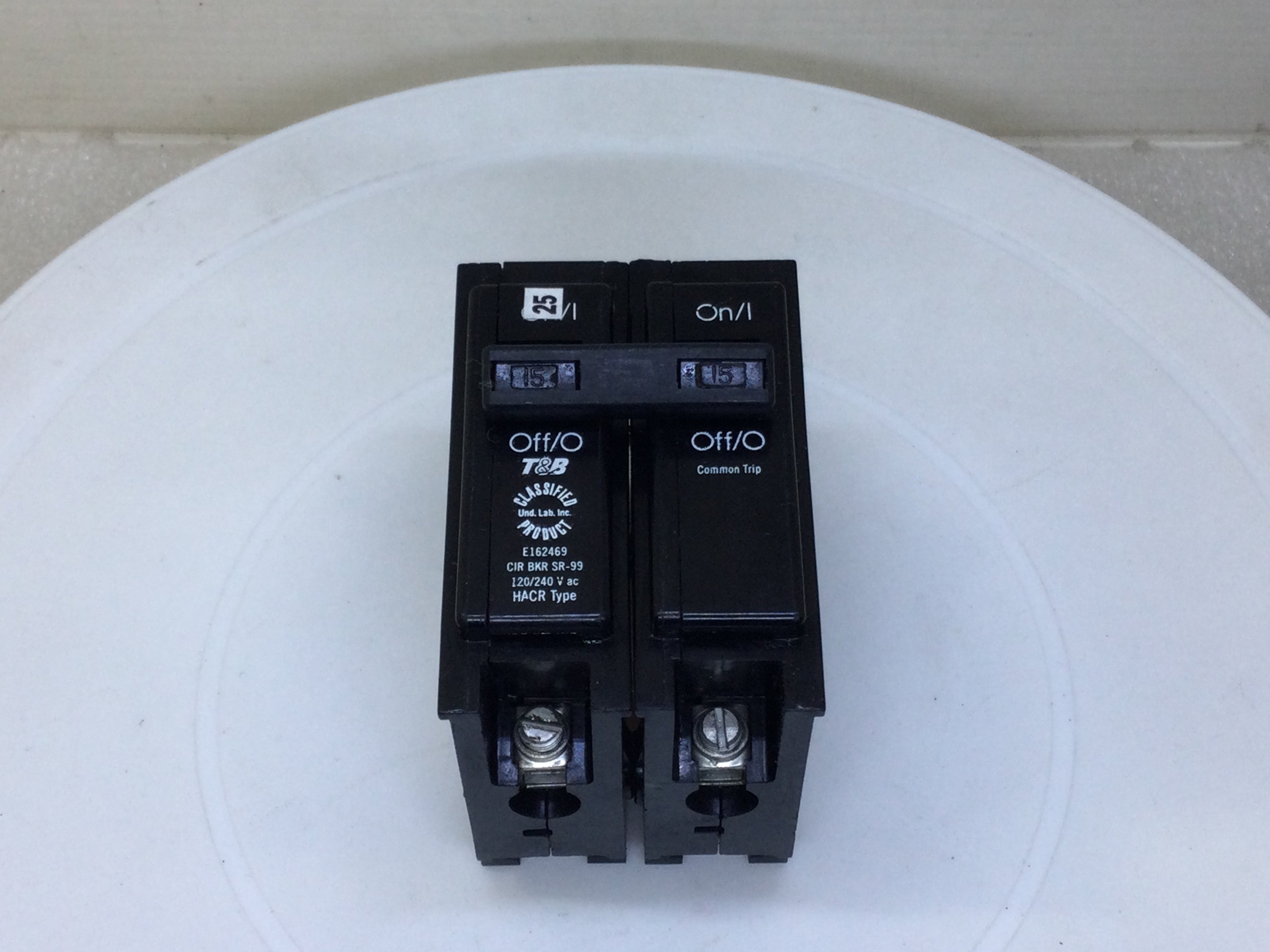 Thomas & Betts TB215C 15 Amp 2 Pole 120/240V Type TB Circuit Breaker