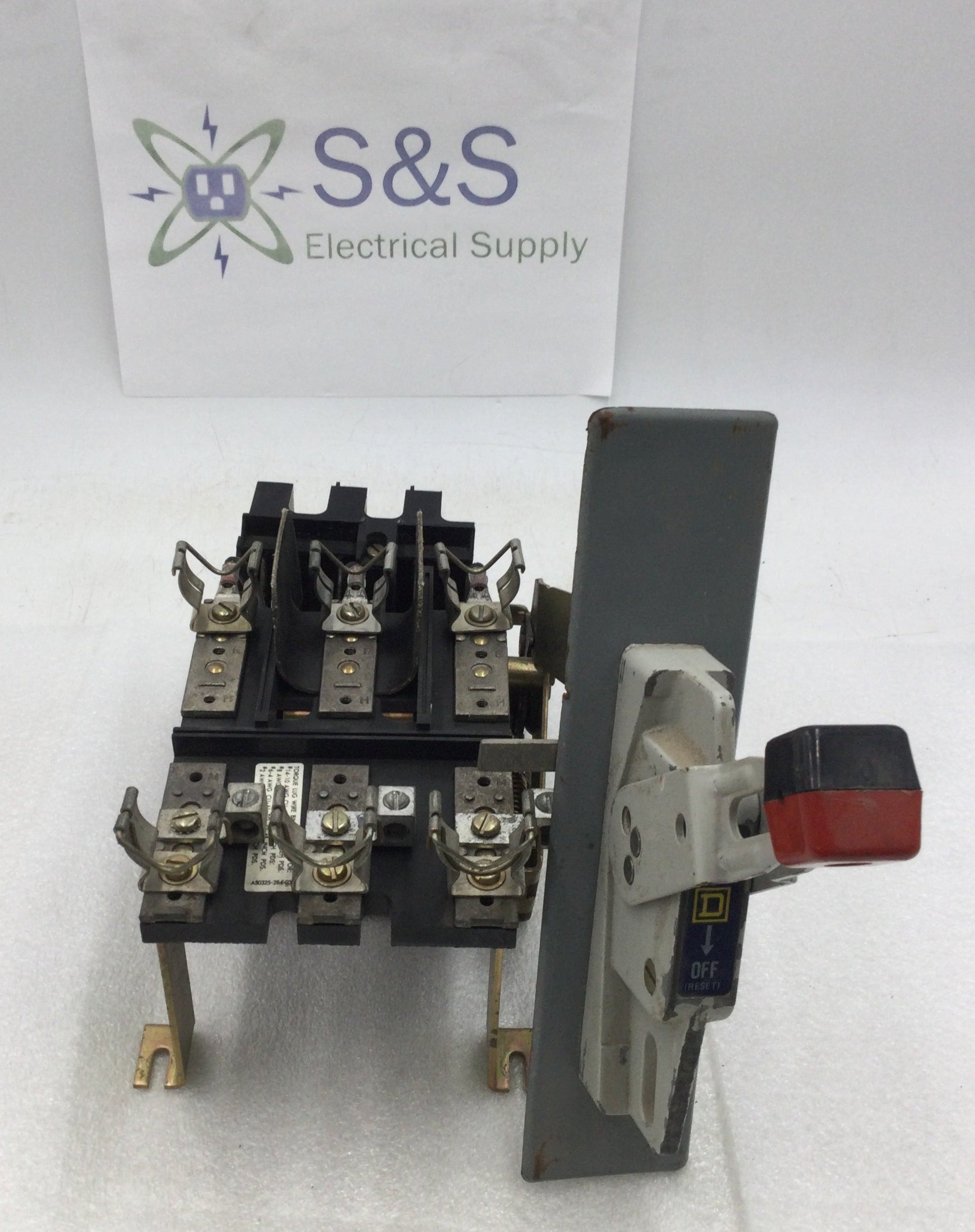 Square D 3 Pole Fusible Switch Handle Assembly 600VAC Max