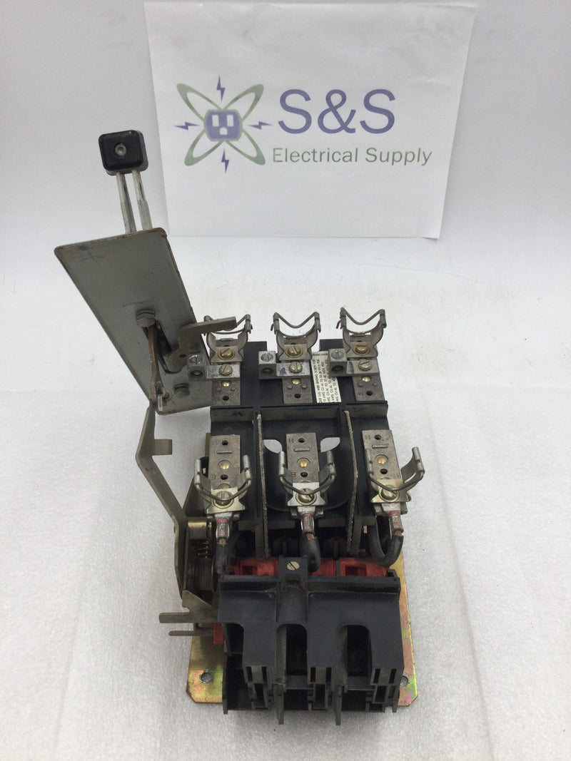 Square D 3 Pole Fusible Switch Handle Assembly 600VAC Max