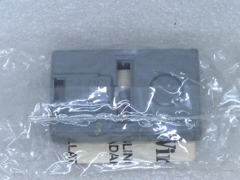 Wiremold T4N Gray Thermoplastic Twin AX With Telephone Adaptor 3 1/4"