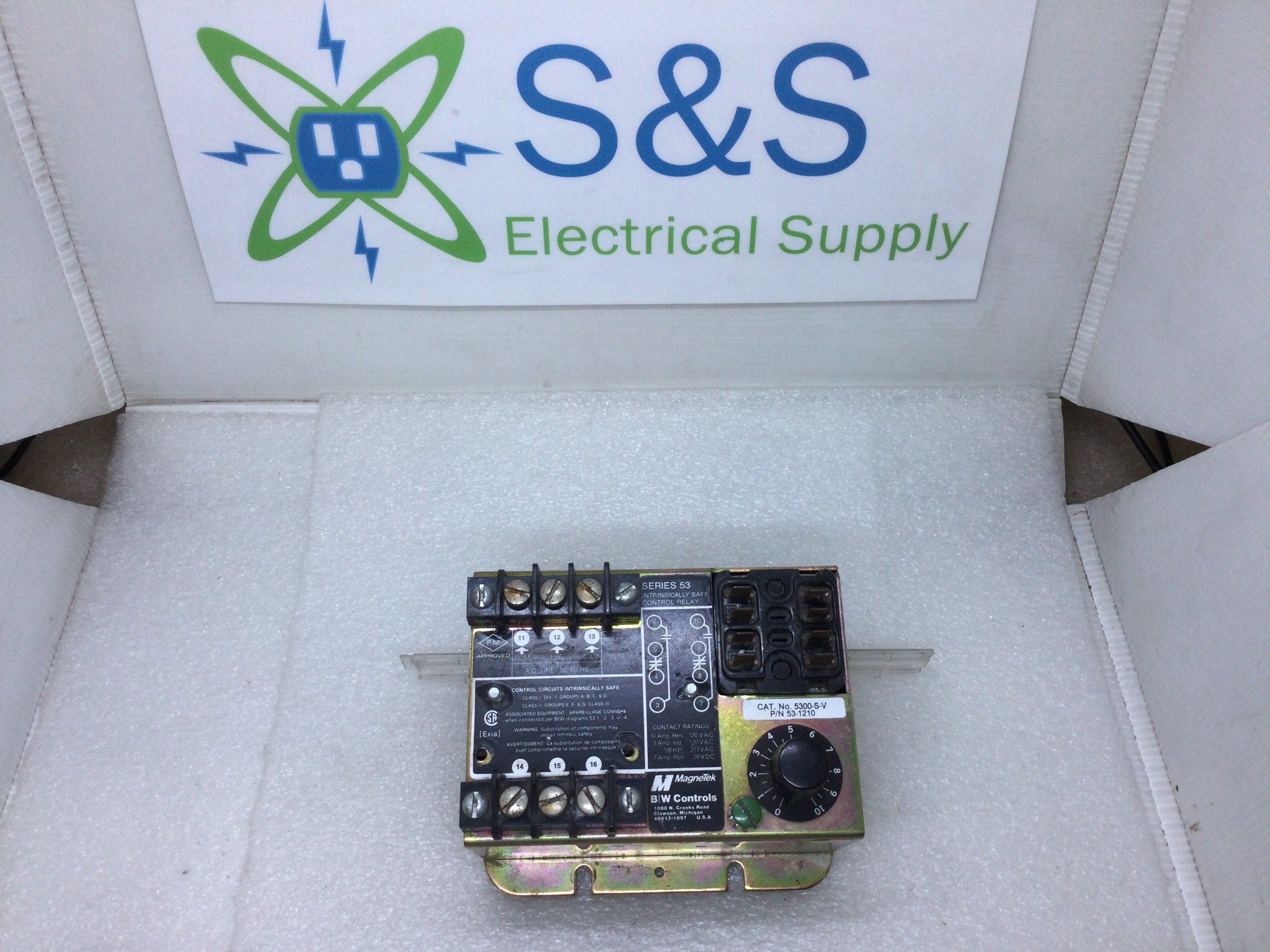 Magnetek B/W Controls 5300-S-V Control Circuit Intrinsically Safe Seri