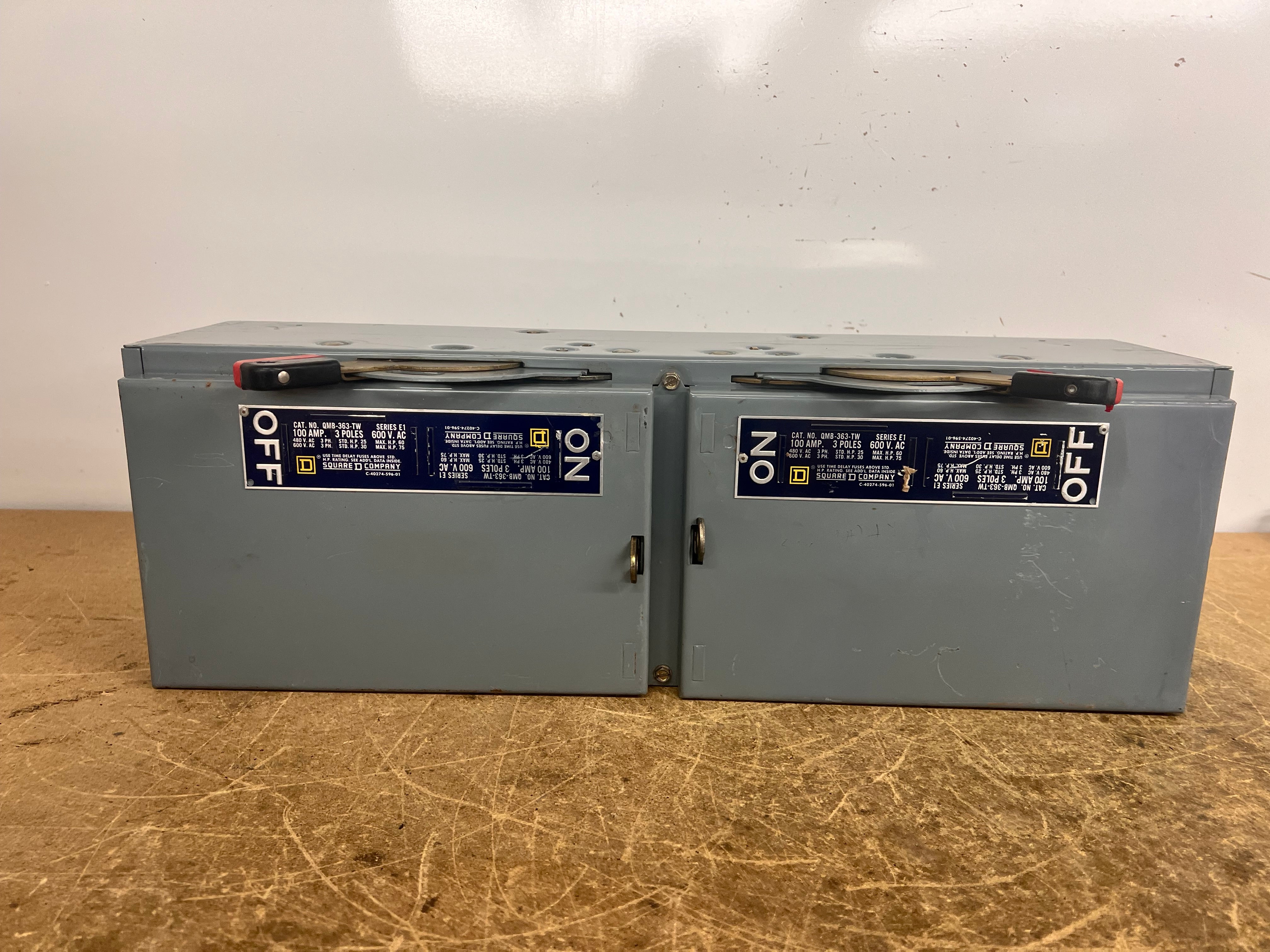 Square D QMB-363-TW 100 Amp 600v 75 Hp Twin Fusible Panelboard Branch