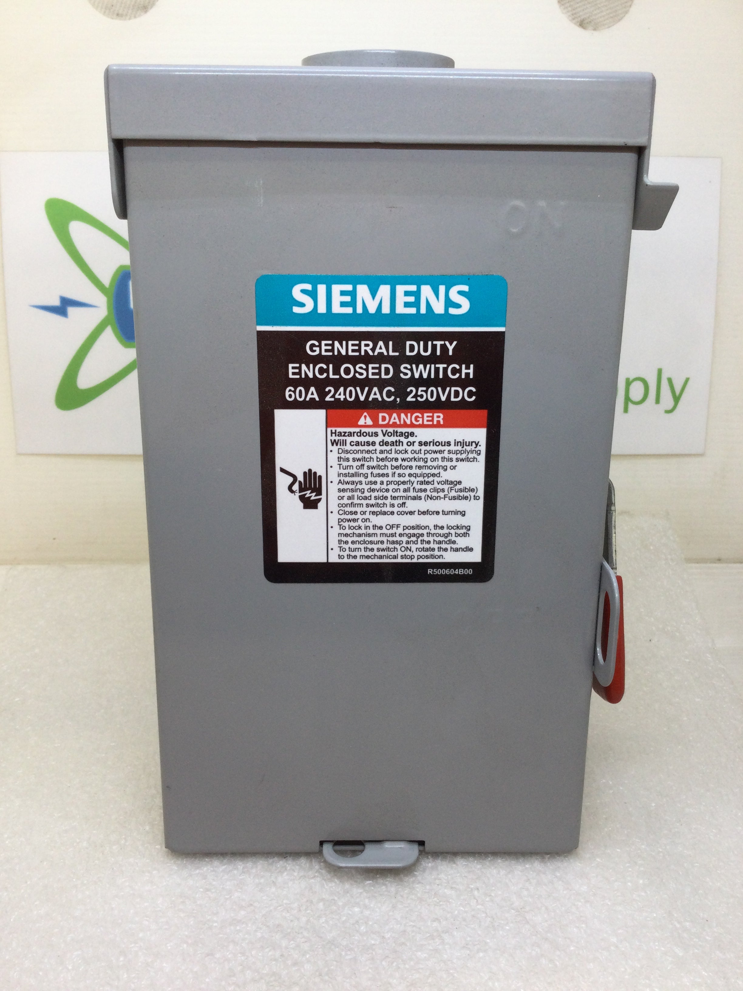 Siemens GNF222RA 60 Amp 240V Type 3R Non-Fusible General Duty Safety S