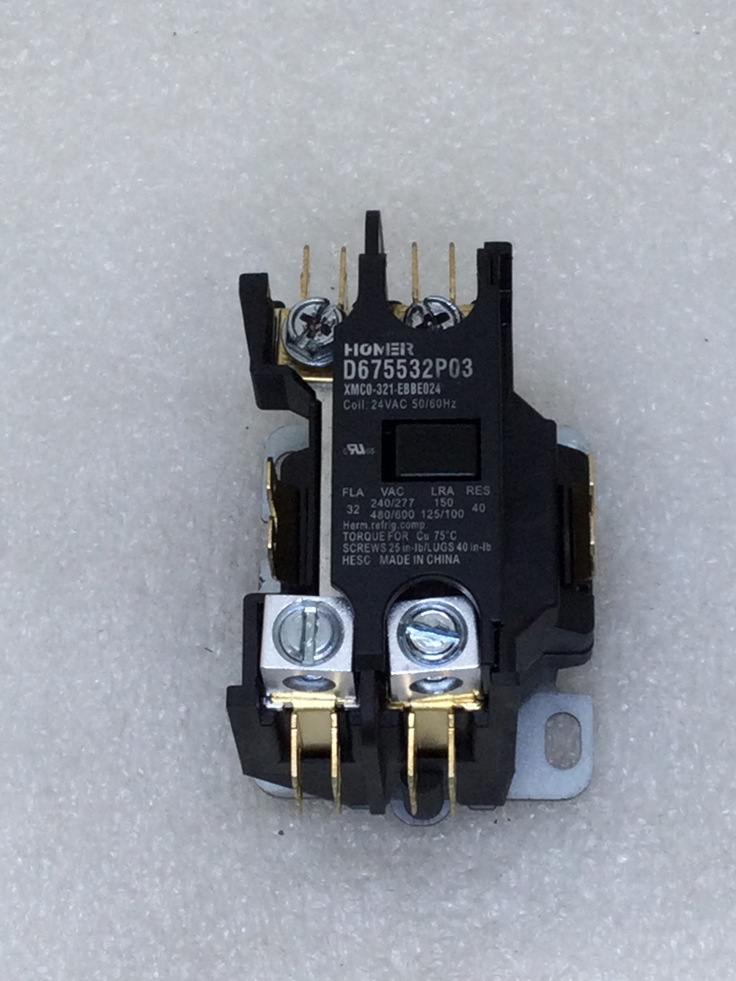 Homer XMCO-321-EBBE024 32 Amp 2 Pole 240/277V Contactor Coil