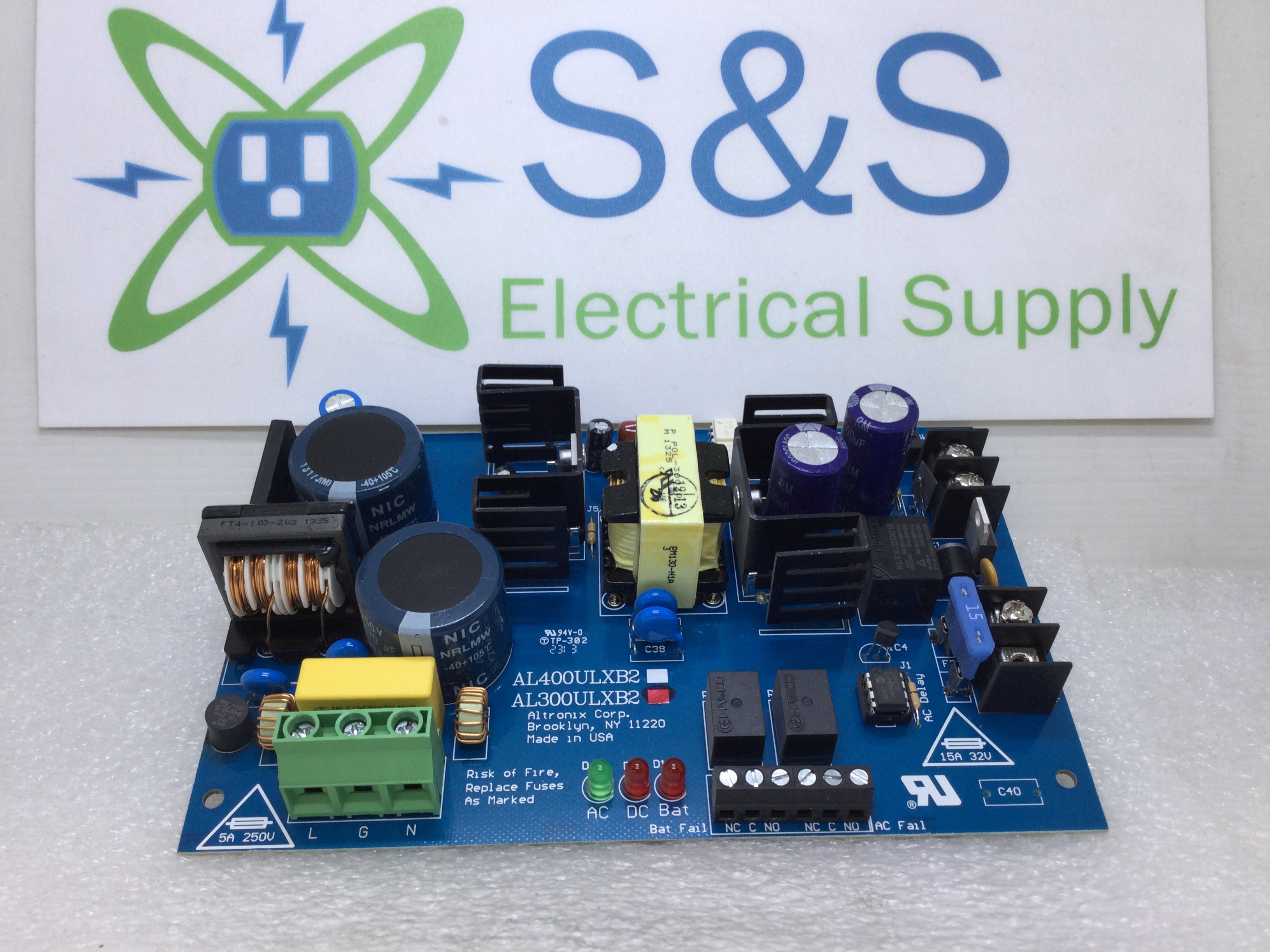 Altronix AL300ULXB2 UL Recognized Power Supply/Charger Board, Input 11