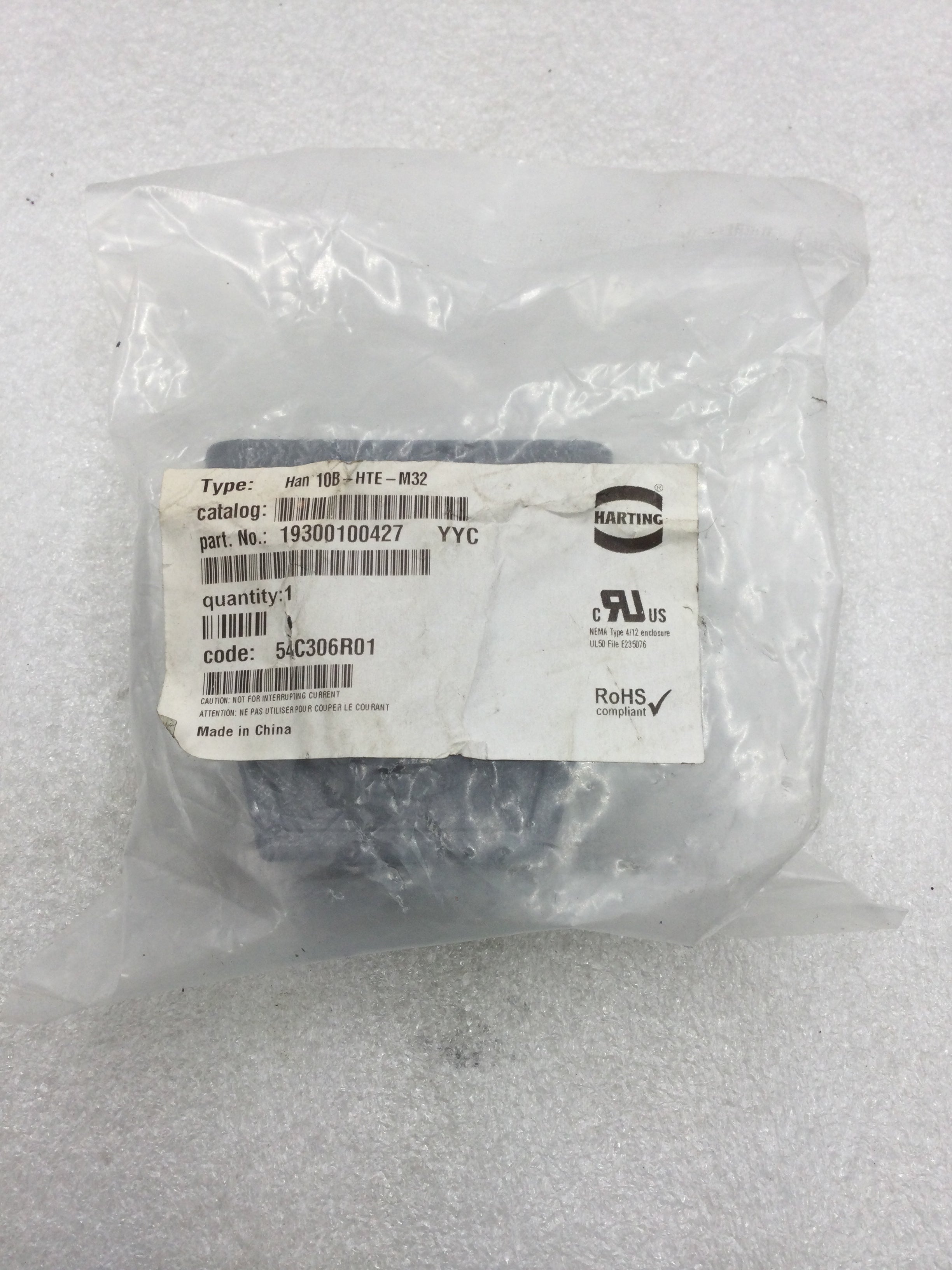 Harting Han 10B-HTE-M32 Heavy Duty Power Connector