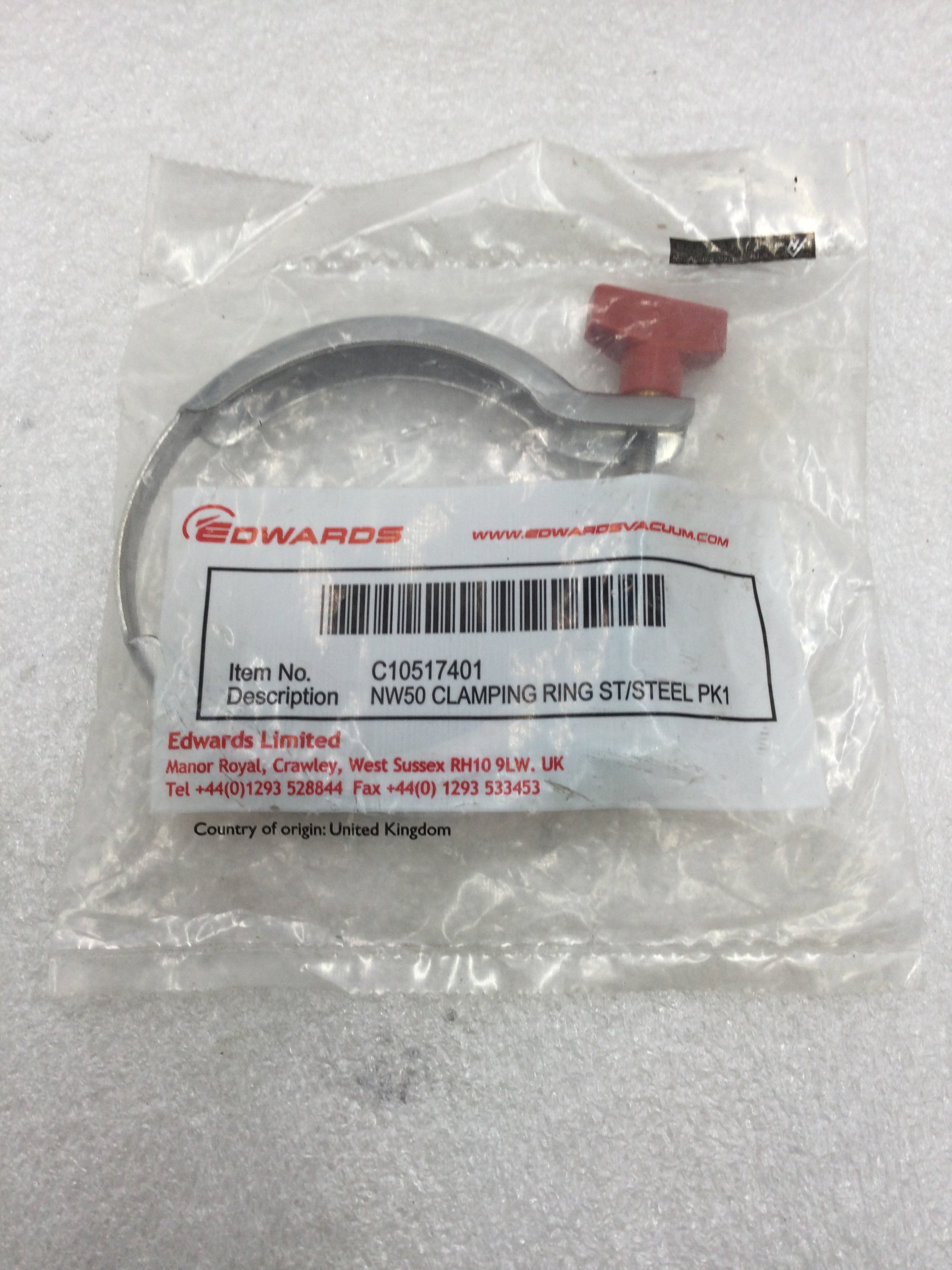 Edwards C10517401 NW50 Clamping Ring ST/Steel