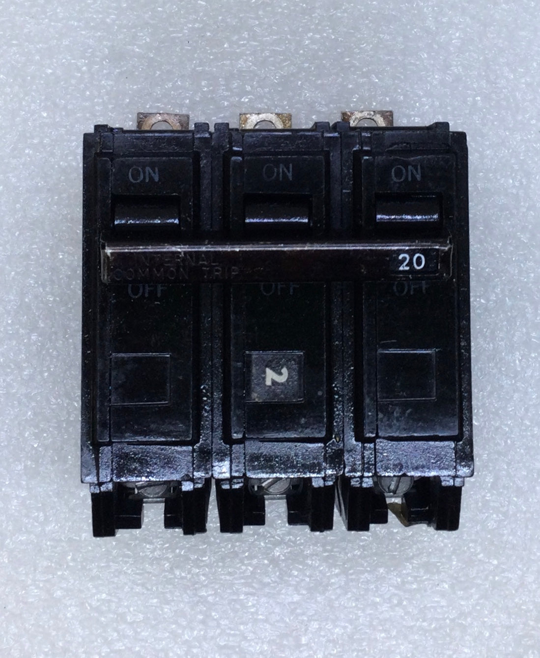 GE/General Electric THQB32020 20 Amp 3 Pole 240V Circuit Breaker -Old