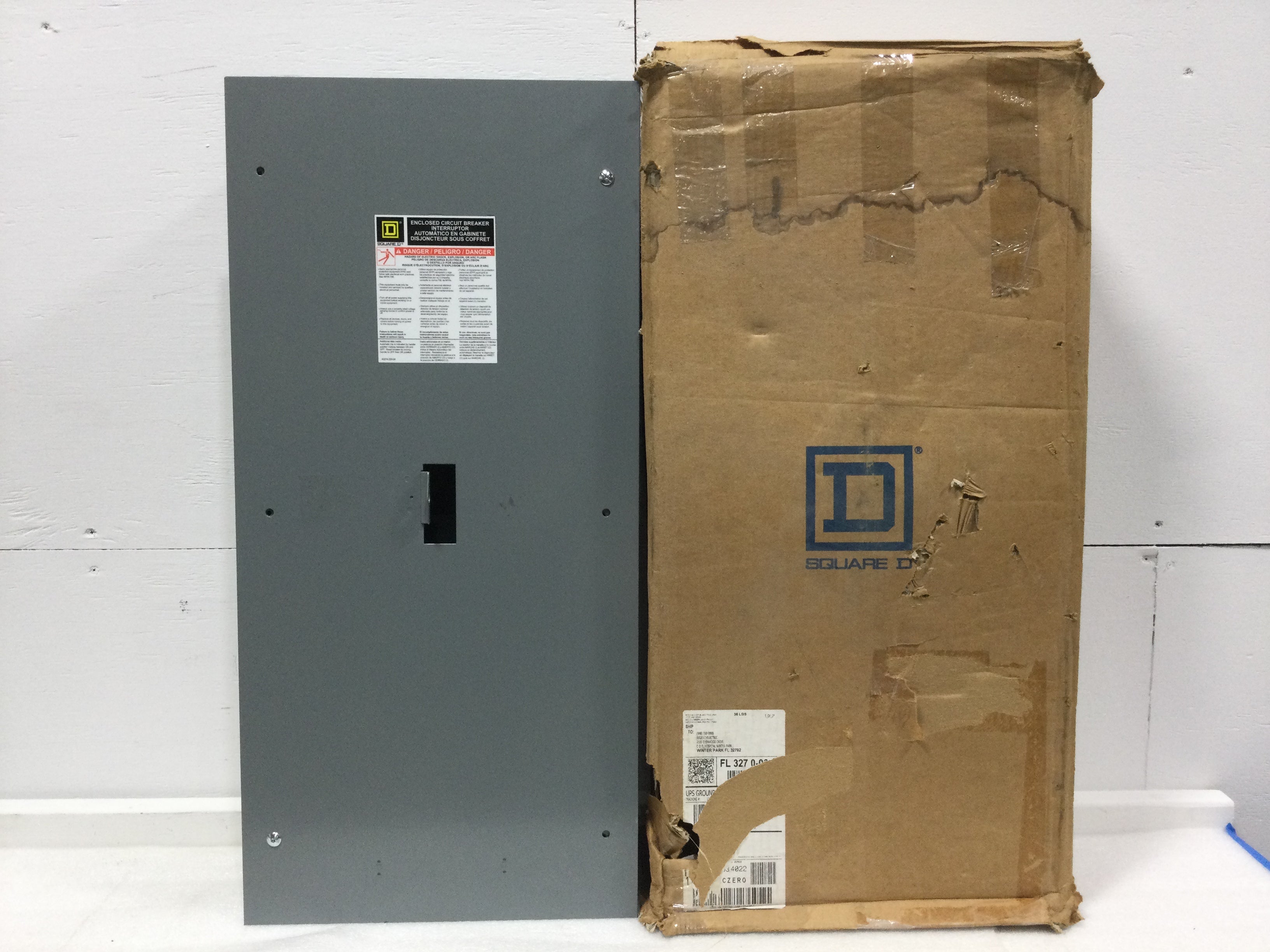 Square D J250F 250 Amp Indoor Type 1 Flush Mount Circuit Breaker Enclo