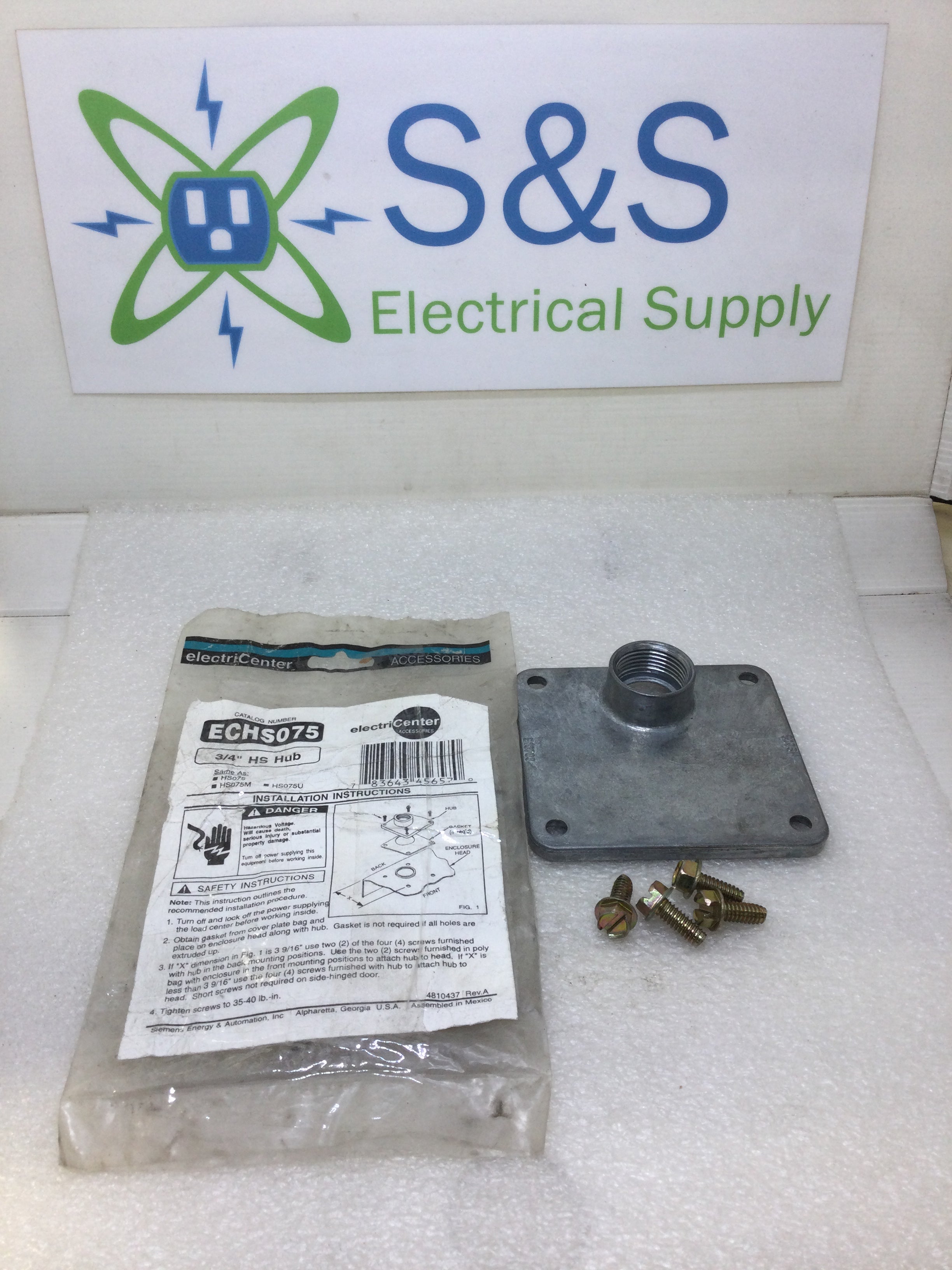 Electric Center ECHS075 3/4" HS Type Aluminum Conduit Hub