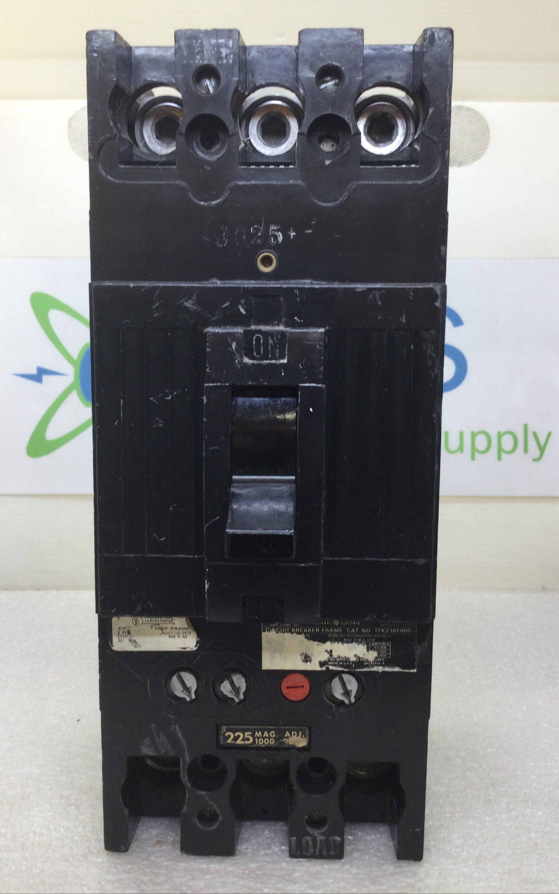 GE General Electric TFK236F000 3 Pole 225 Amp 600V 225 Mag Adj 1000-20