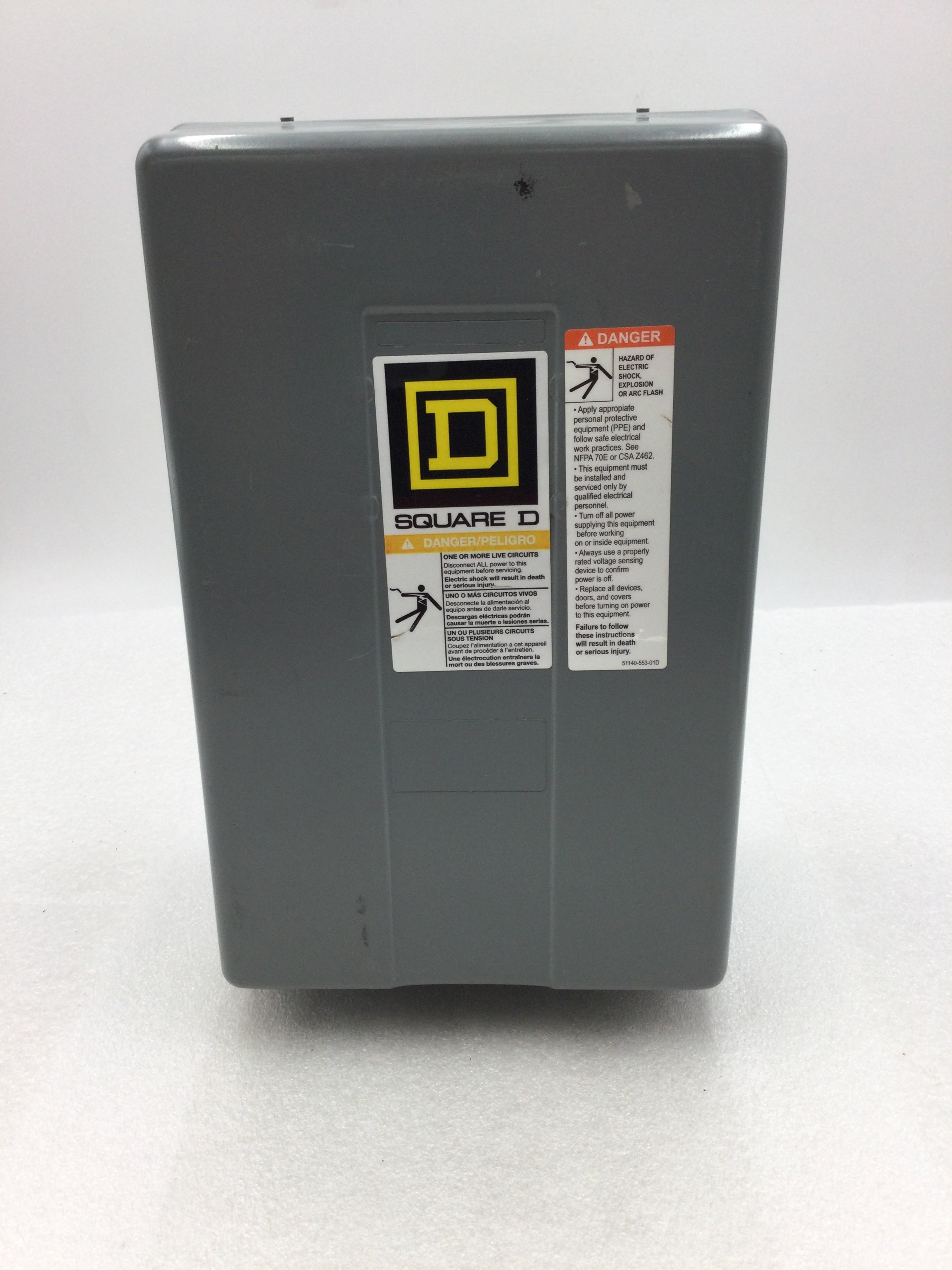 Square D 8903LG40 Type L 4 Pole Lighting Contactor 30 Amp 600 VAC 120