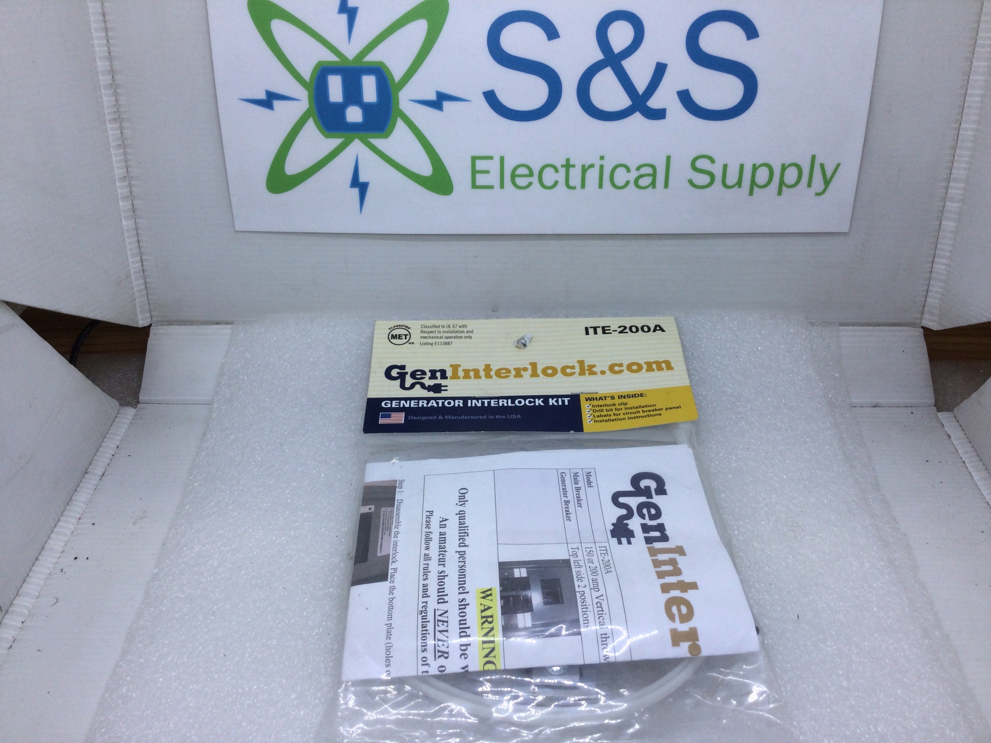 GenInterlock ITE-200A Electrical Panel Interlock Kit 150/200Amp