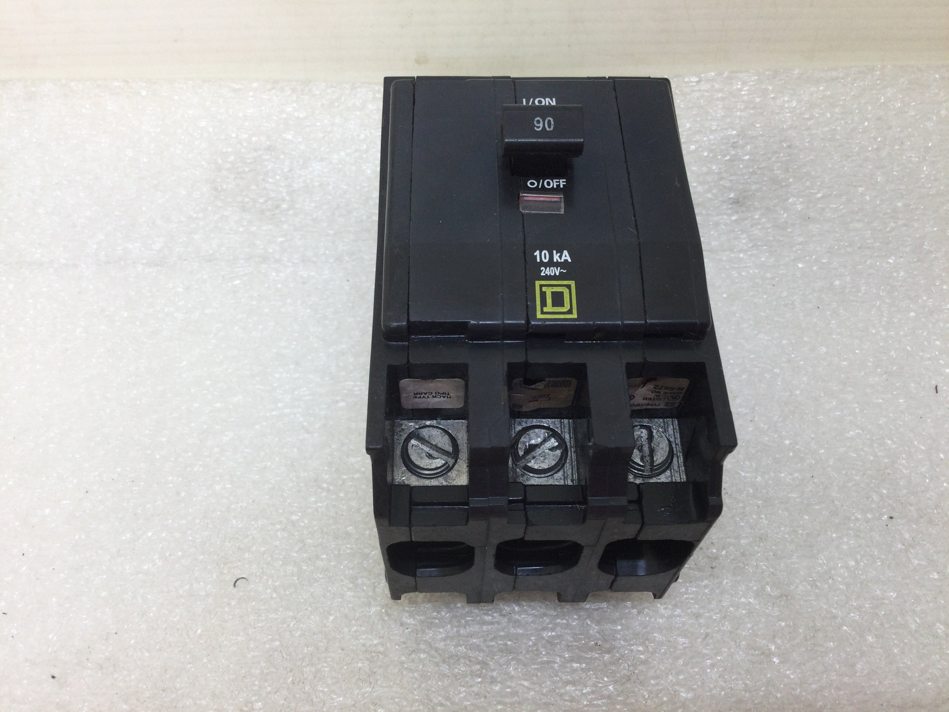 Square D QO390 90 Amp 3 Pole 240V Circuit Breaker