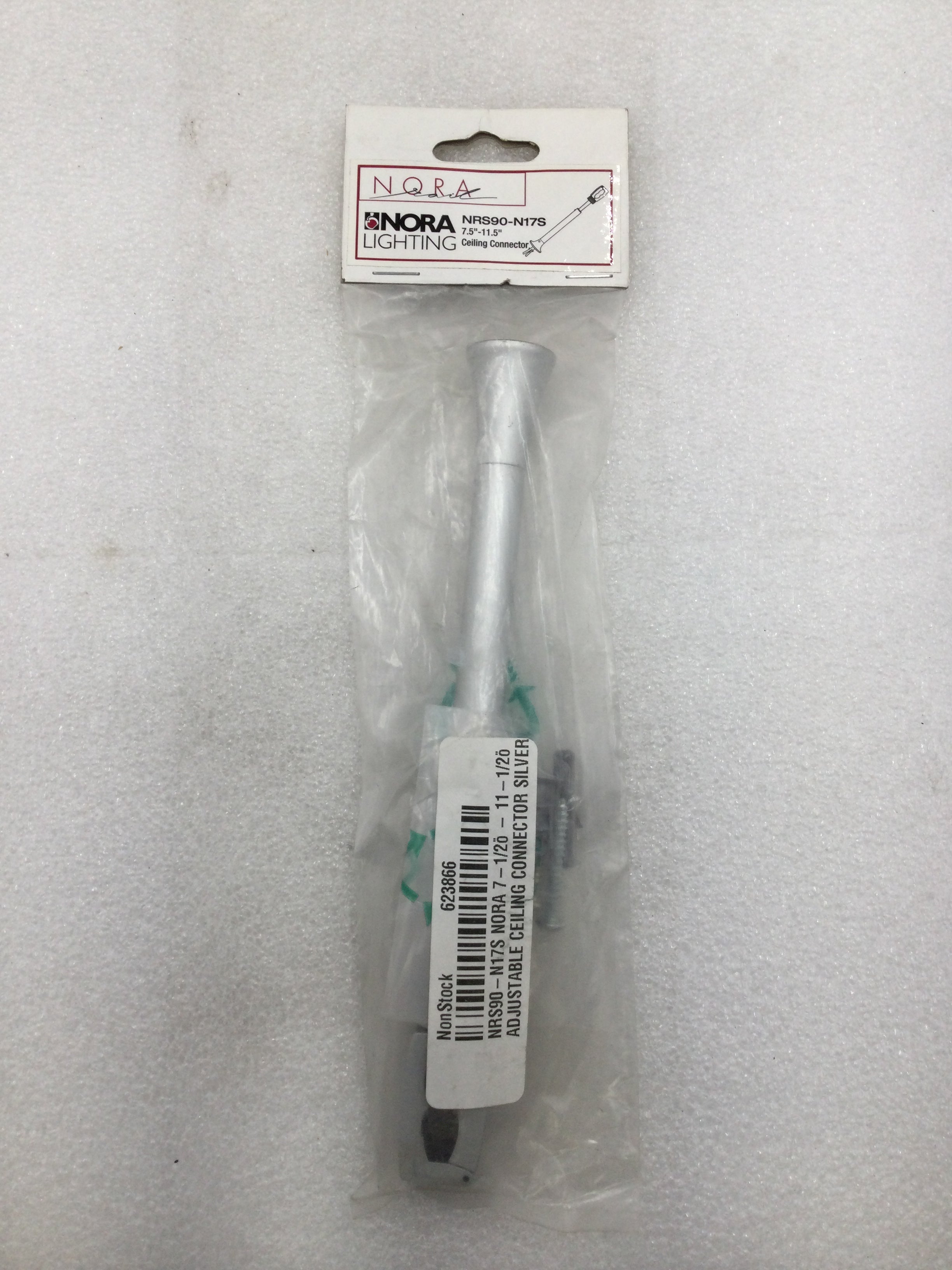 Nora Lighting NRS90-N17S Adjustable Ceiling Connector 7 1/2"-11 1/2"