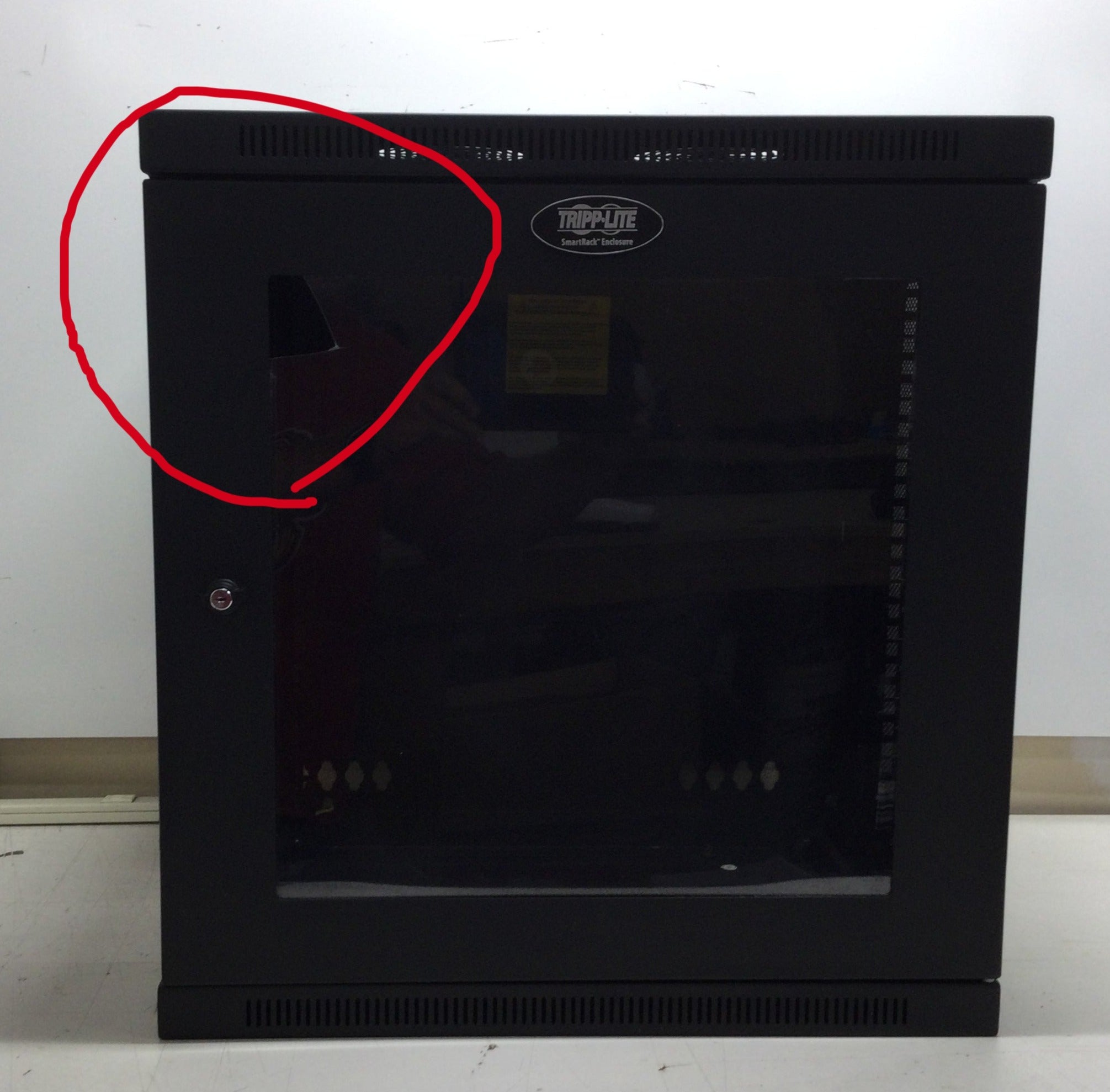 Tripp Lite SRW12USG 12U Wall Mount Rack Enclosure Cabinet with Plexigl