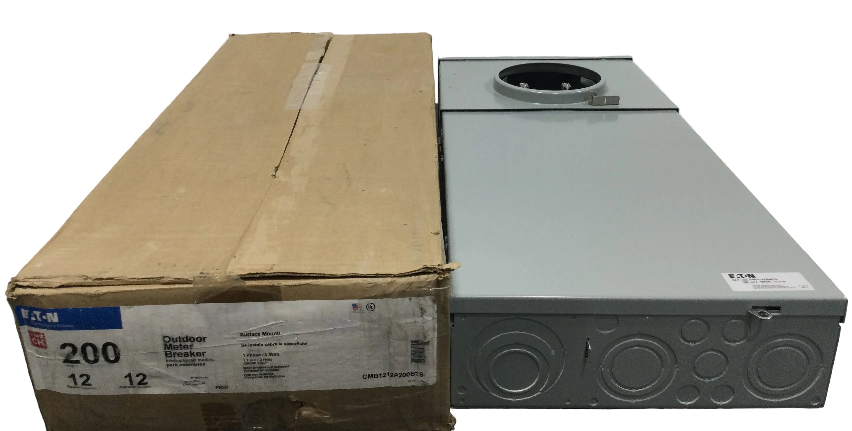 Eaton CMB1212P200BTS 200 Amp 12 Space 120/240 VAC Combo Meter/Load Cen