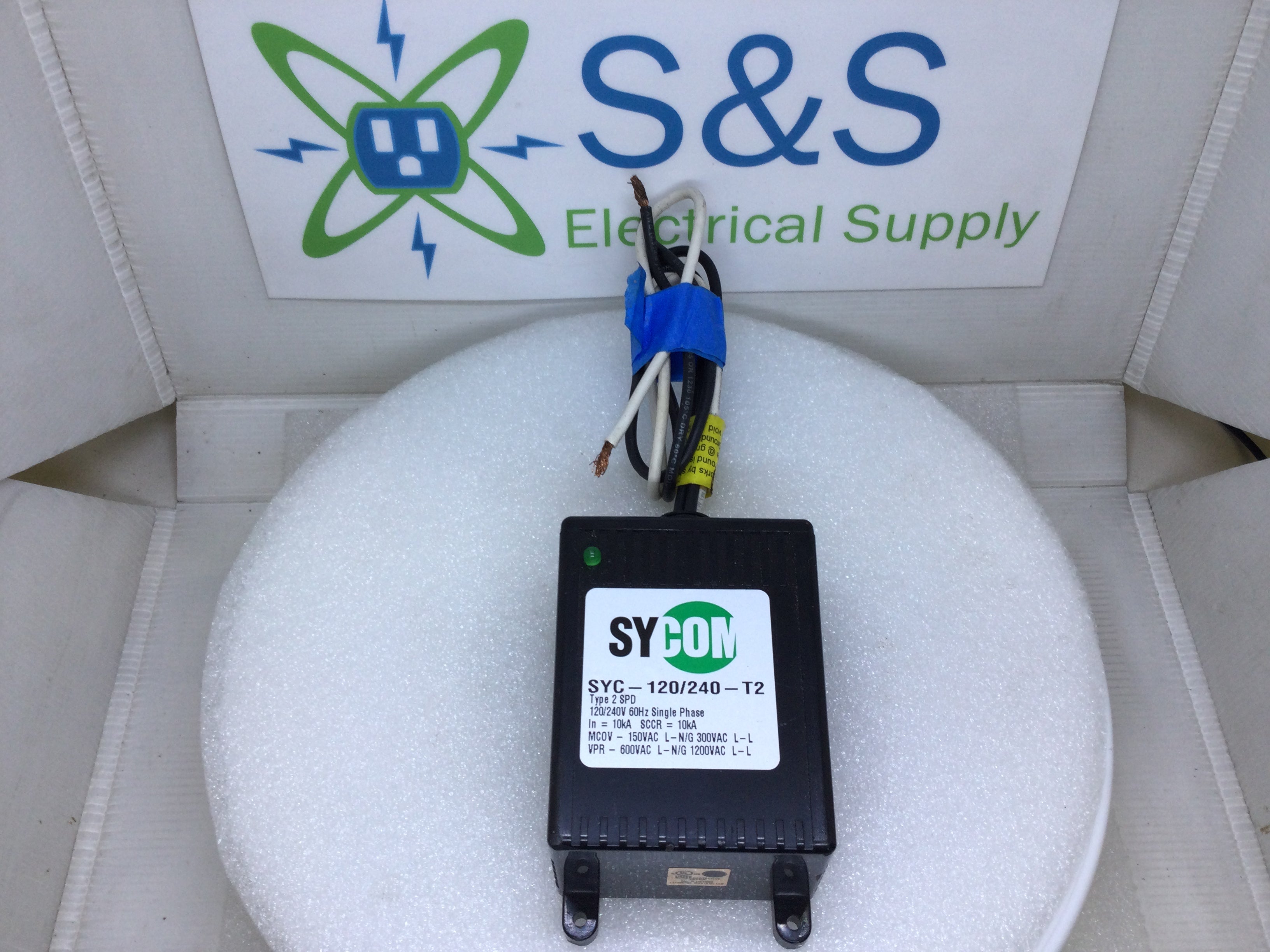 Sycom Inc. SYC-120/240-T2 120/240V 60Hz Single Phase Type 2 SPD