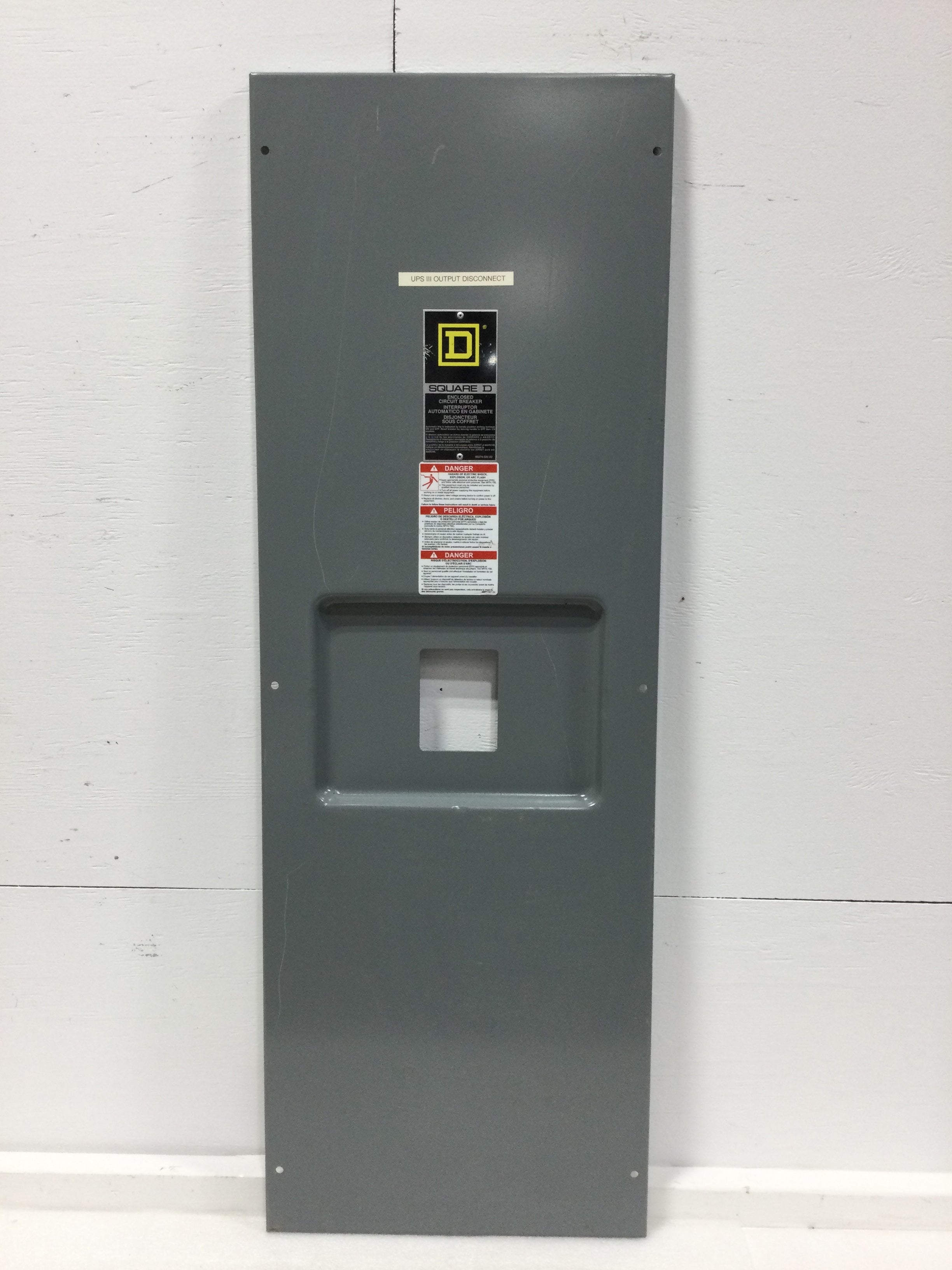 Square D Enclosed Circuit Breaker Front Cover - 40274-522-02 (44 1/2"