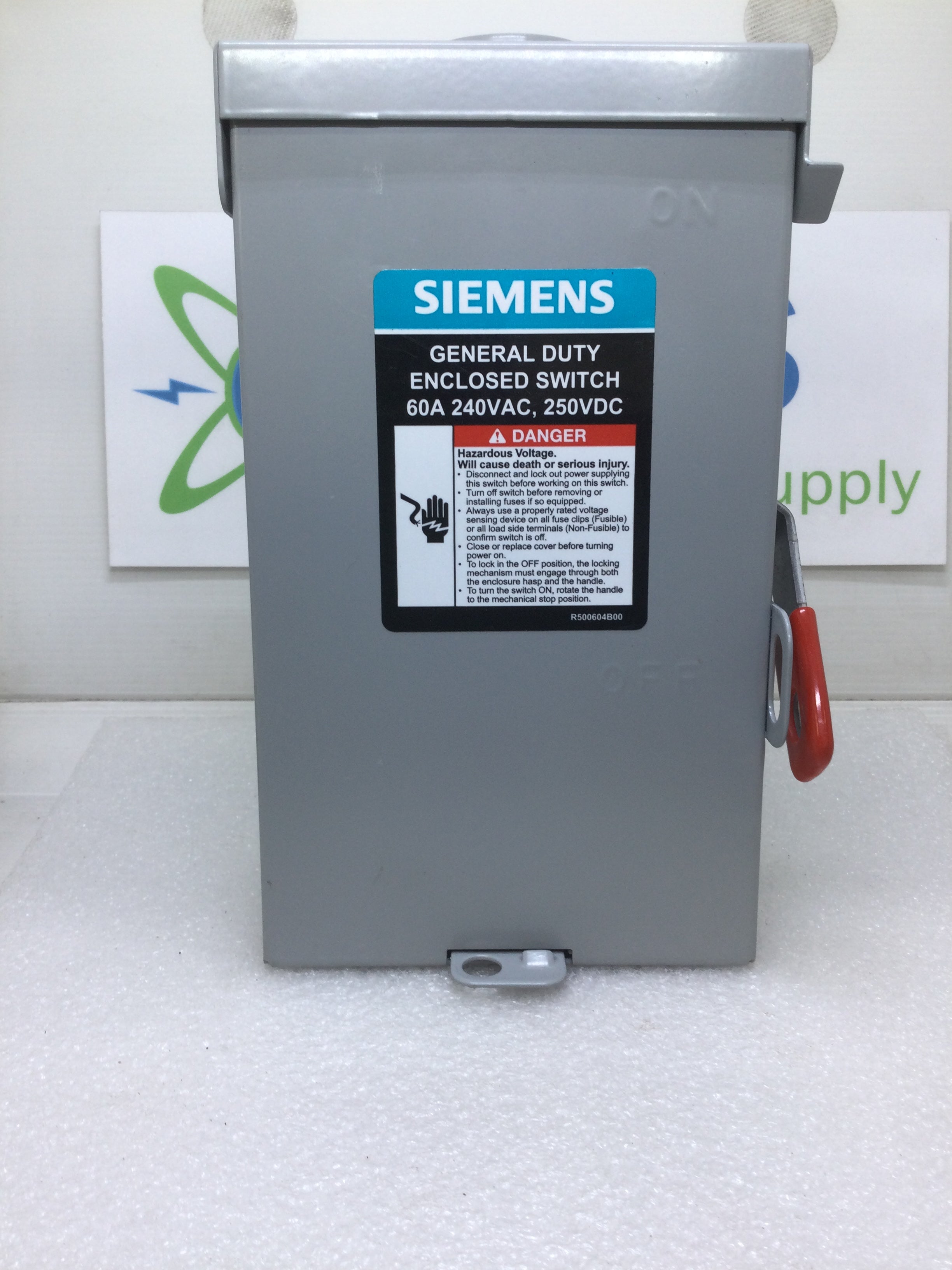 Siemens GNF322RA Type 3R General Duty Non-Fused Safety Switch 3P 3W 24