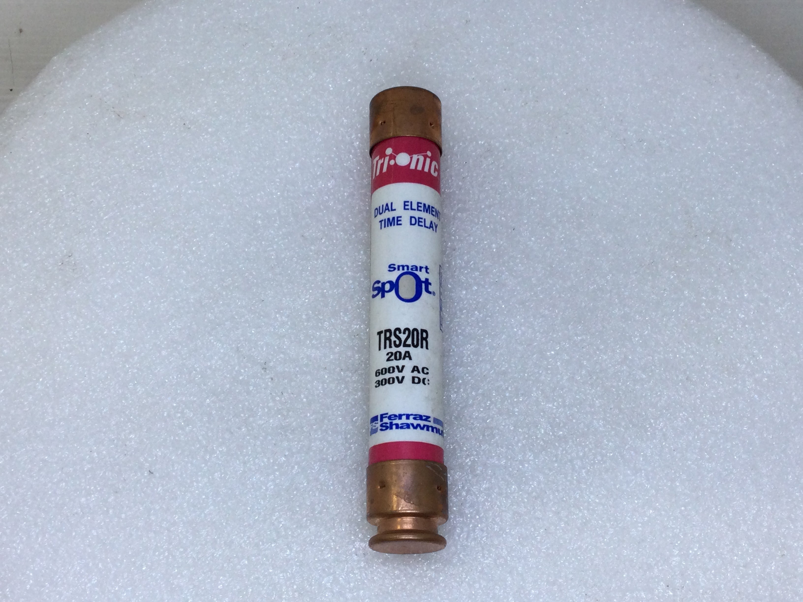 Gould/Shawmut TRS20R 20 Amp 600V Time Delay Class RK5 Fuse w/ Smart Sp